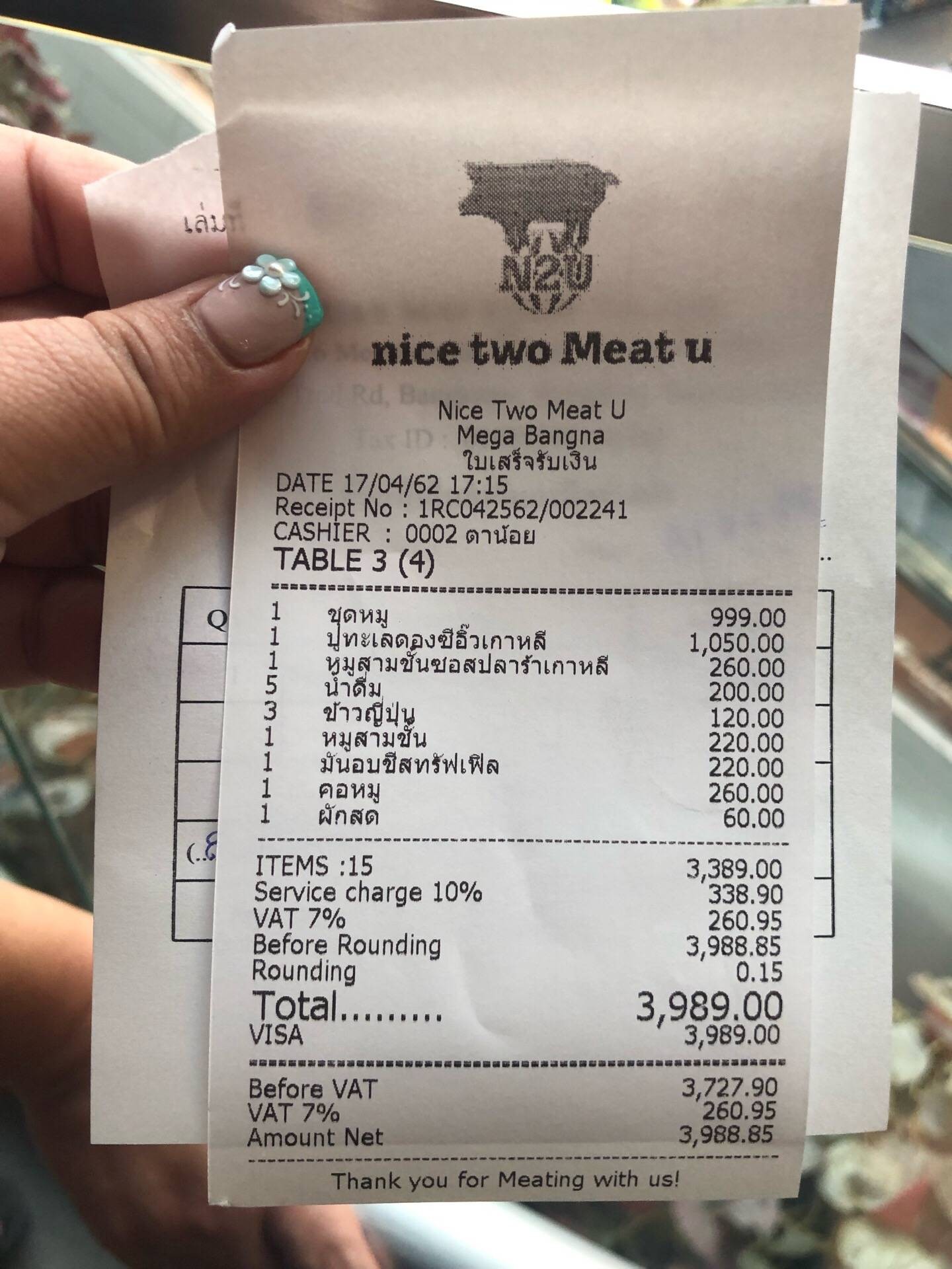 รูป Nice Two Meat U Megabangna - Wongnai