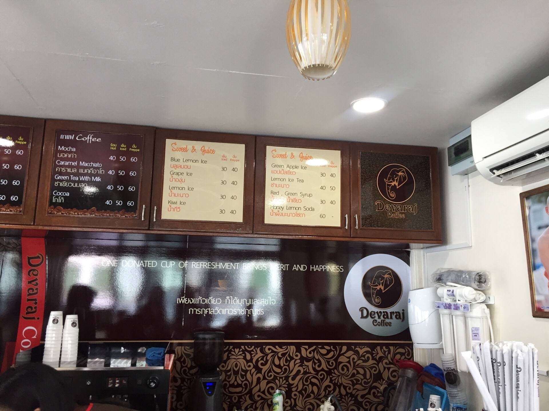 รีวิว devaraj coffee - coffee shop at temple