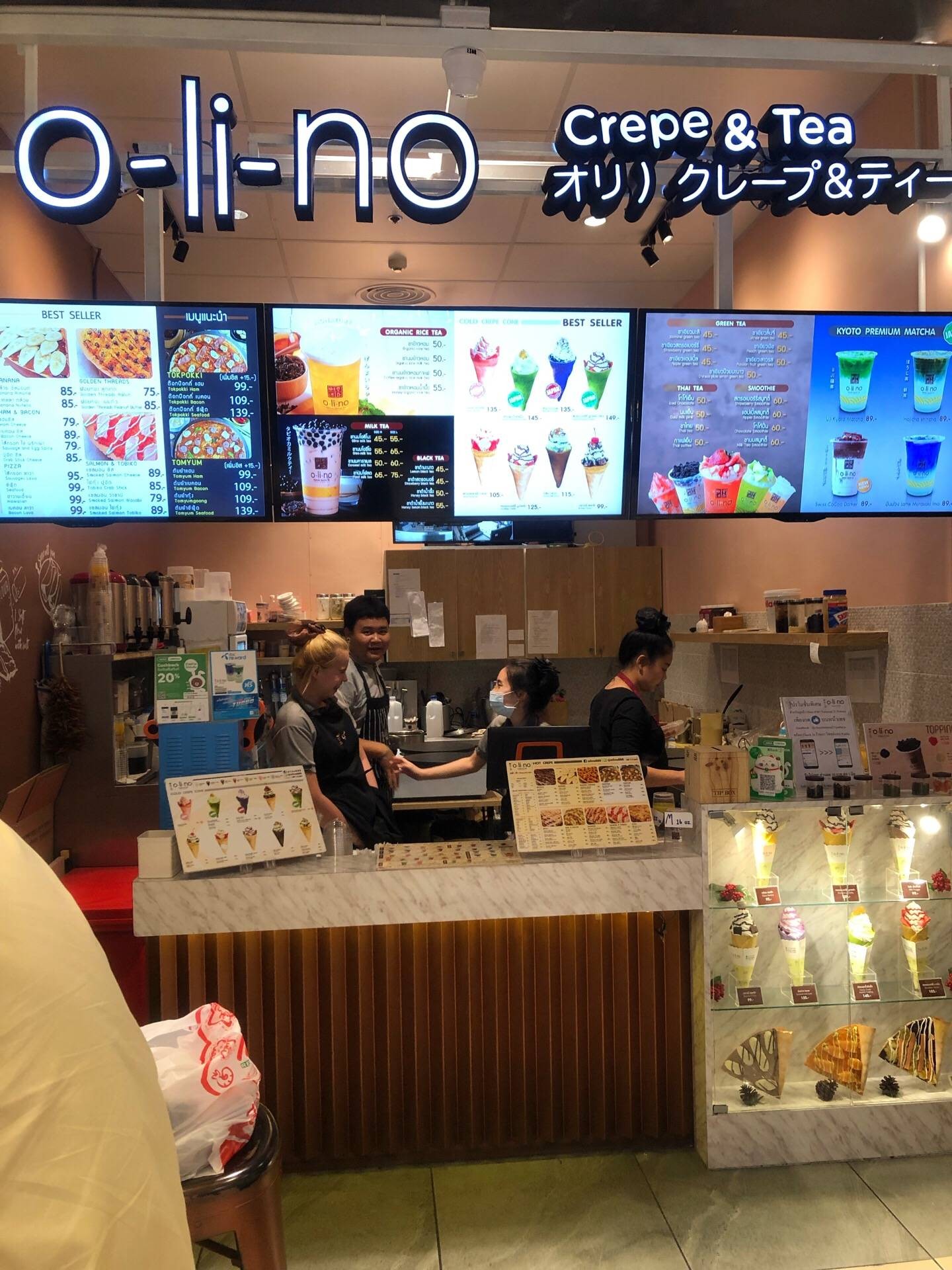 รีวิว Olino Crepe & Tea เทอร์มินอล21 พัทยา - ร้านชาออแกนิก กับ เครปคะ