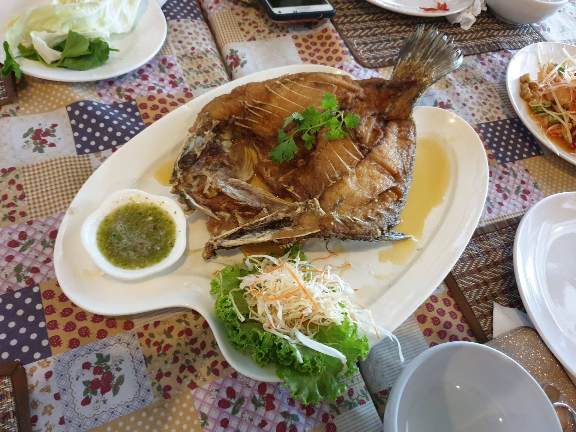 ข้าวผัดทะเล จานเล็ก ร้าน SOMJAI FARM สมใจฟาร์ม ร่มเกล้า