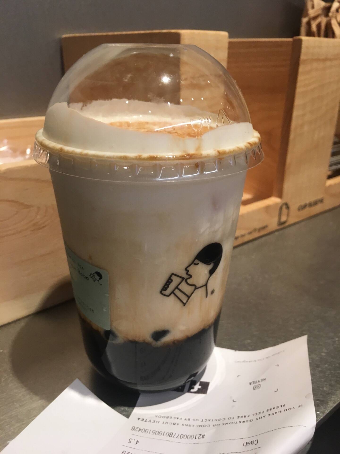 Brown Sugar BoBo Milk Tea ร้าน Heytea Ion orchard
