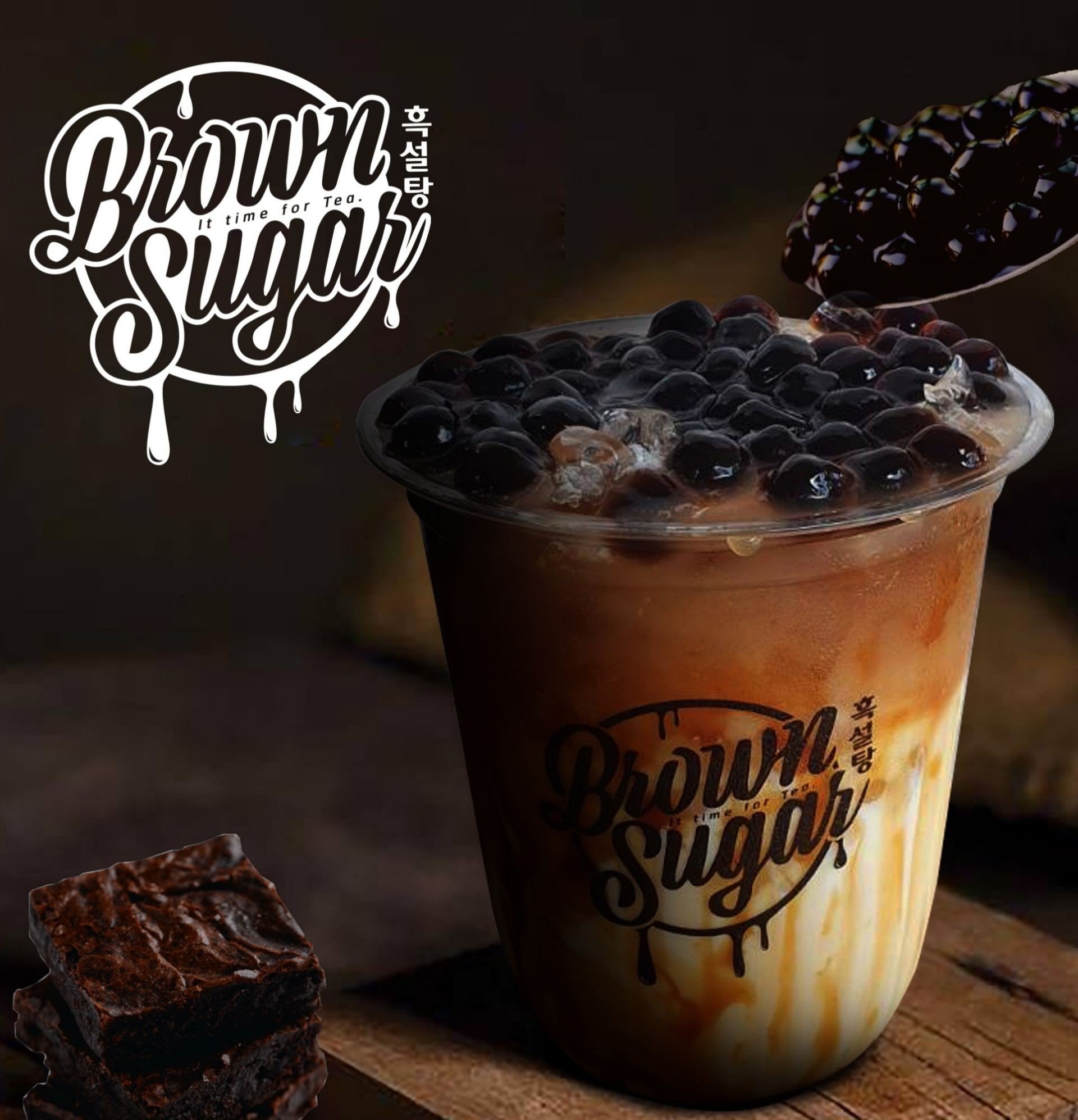 รีวิว Brownsugar Tea บางแสน - หอมมากคะ ไข่มุกนุ่มมาก