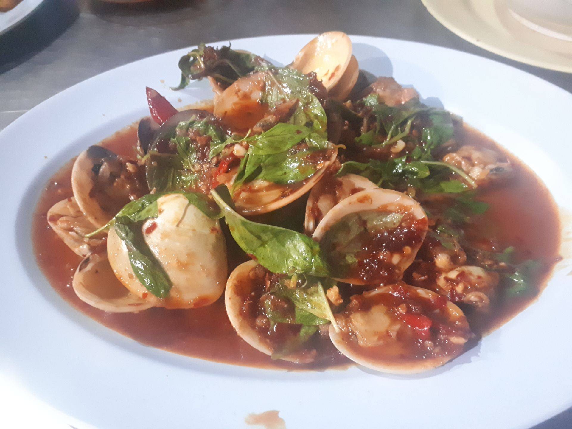 หอยตลับผัดพริกเผา • อร่อยอ่ะ 🌟🌟🌟🌟🌟 ร้าน ร้านข้าวต้มปากหมา - Wongnai