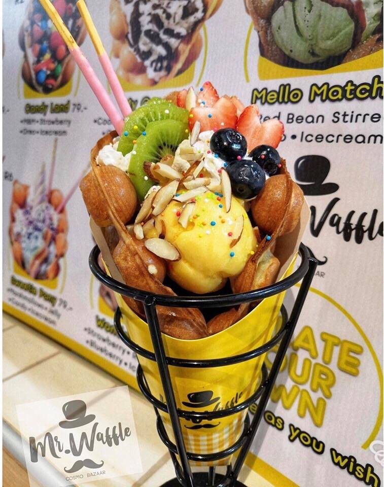 รีวิว Mr.Waffle Cosmo Bazaar - แป้งอร่อยมาก