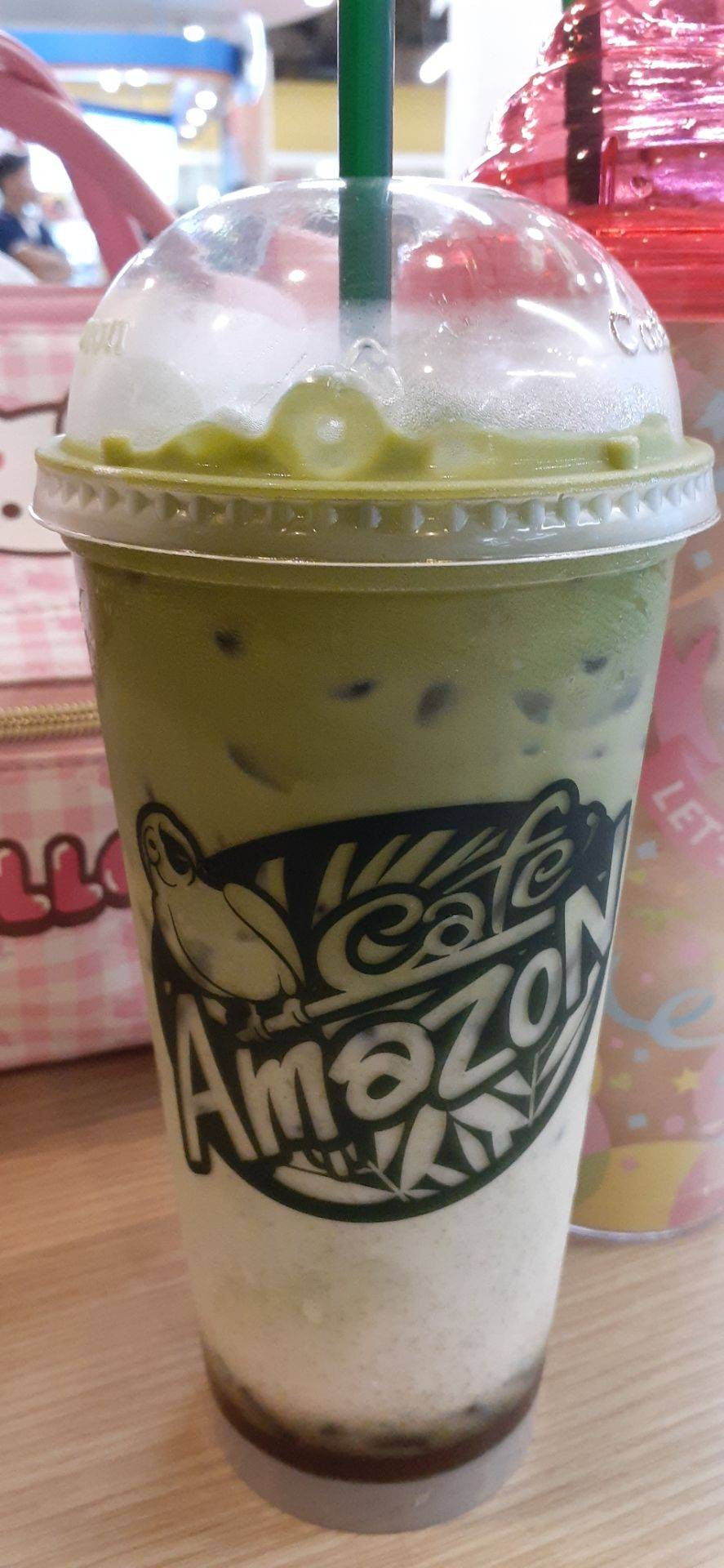 รีวิว Café Amazon - SD735 เทสโก้ โลตัส กระทุ่มแบน - วันนี้ไปลอง มัทฉะ บราวน์ เจลลี่ ลาเต้ มาค่ะ ...