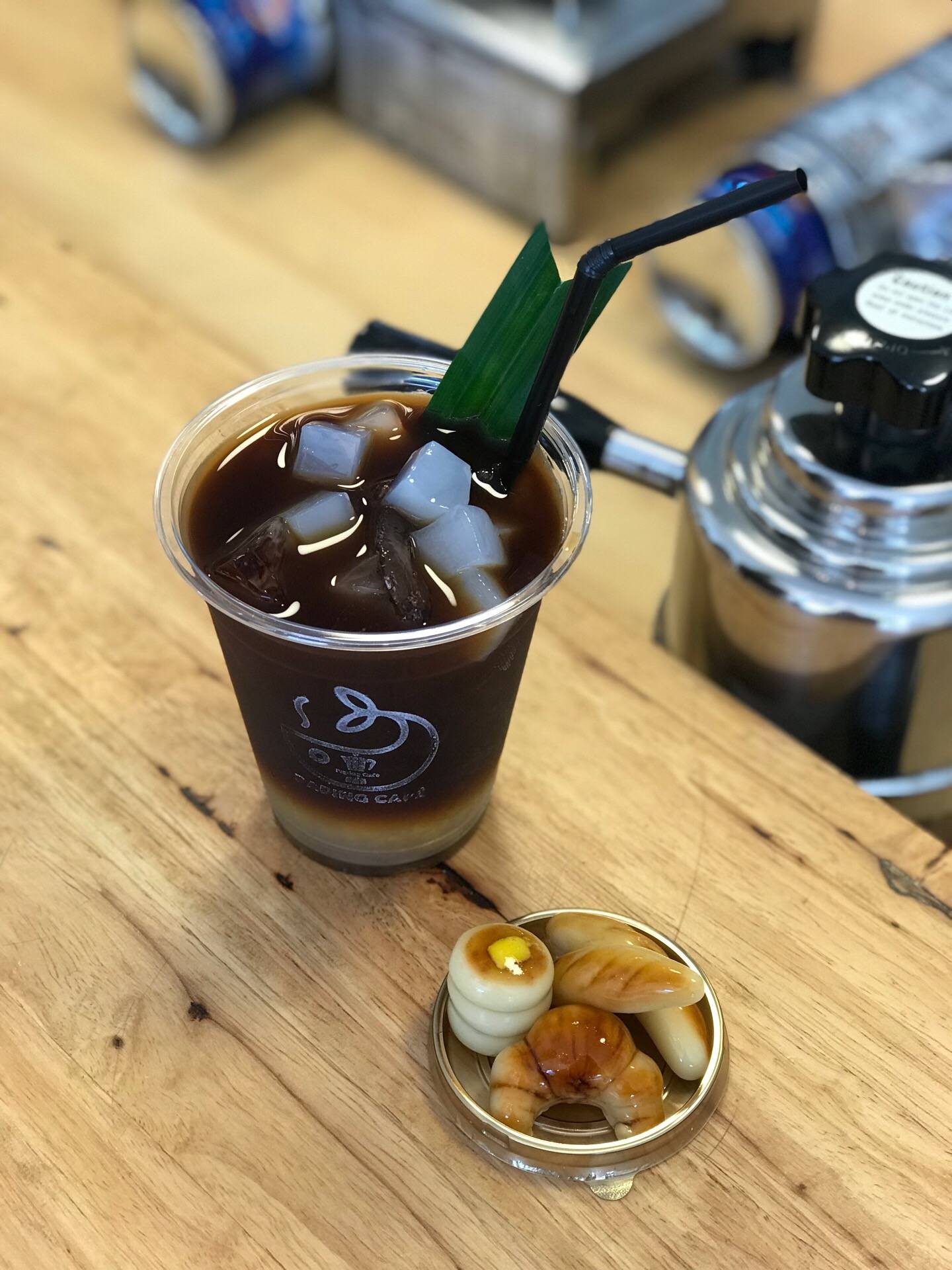 Americano Coconut ร้าน Paping Coffee มาบข่า