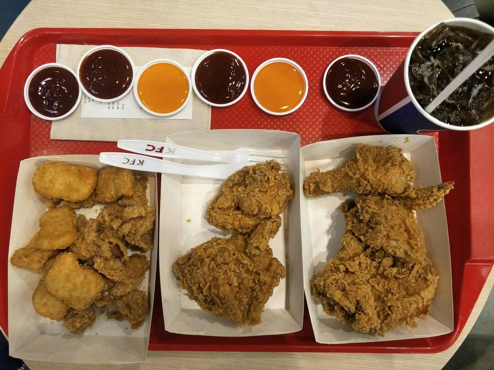 รีวิว KFC PTT Life style mall บางพลี - KFC Drive thru เป๊ปซี่รีฟิล