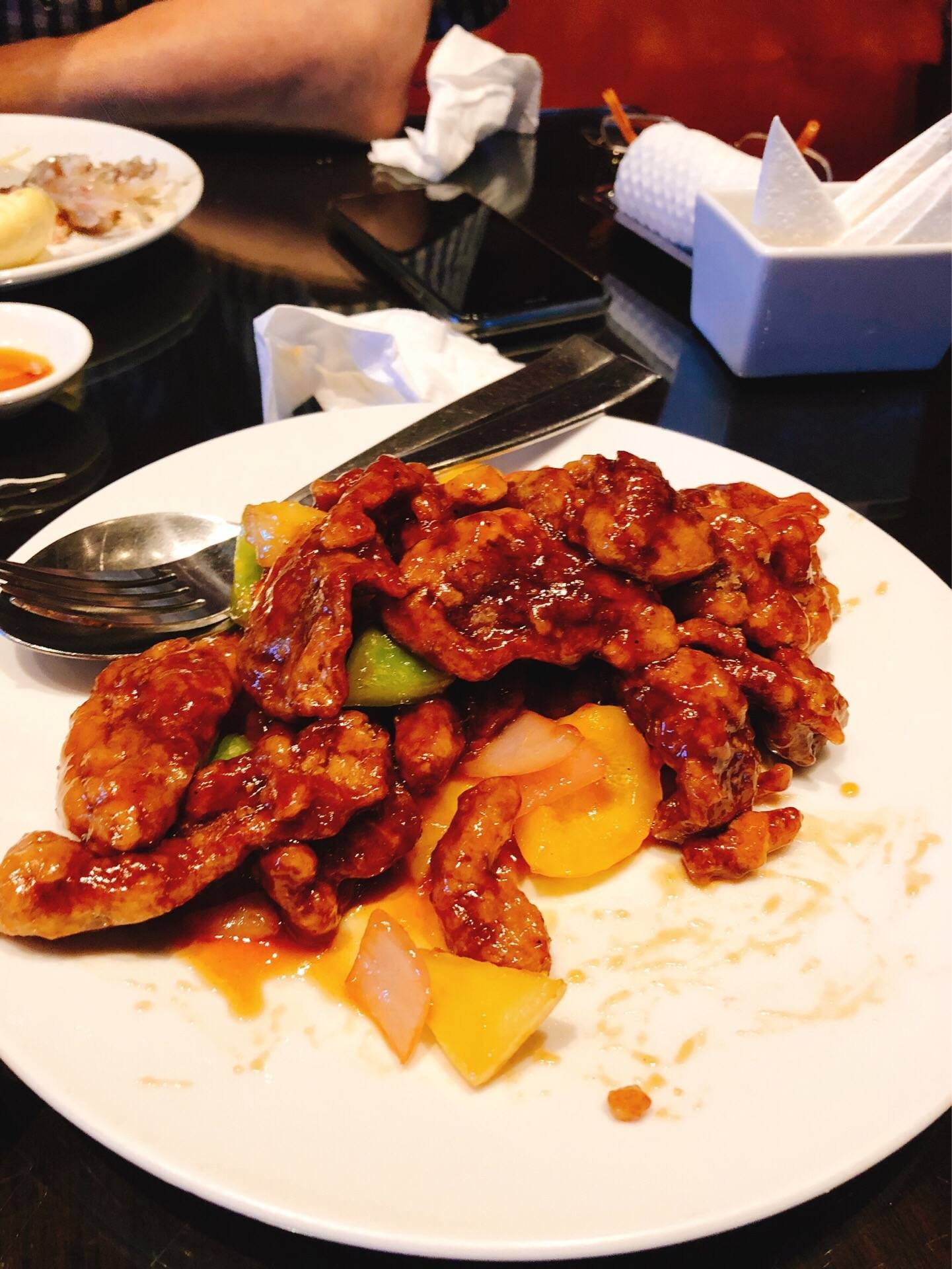 เนื้อเป็ดผัดเปรี้ยวหวาน • จานนี้อร่อย รสชาติเปรี้ยวหวานลงตัวกำลังดี ...