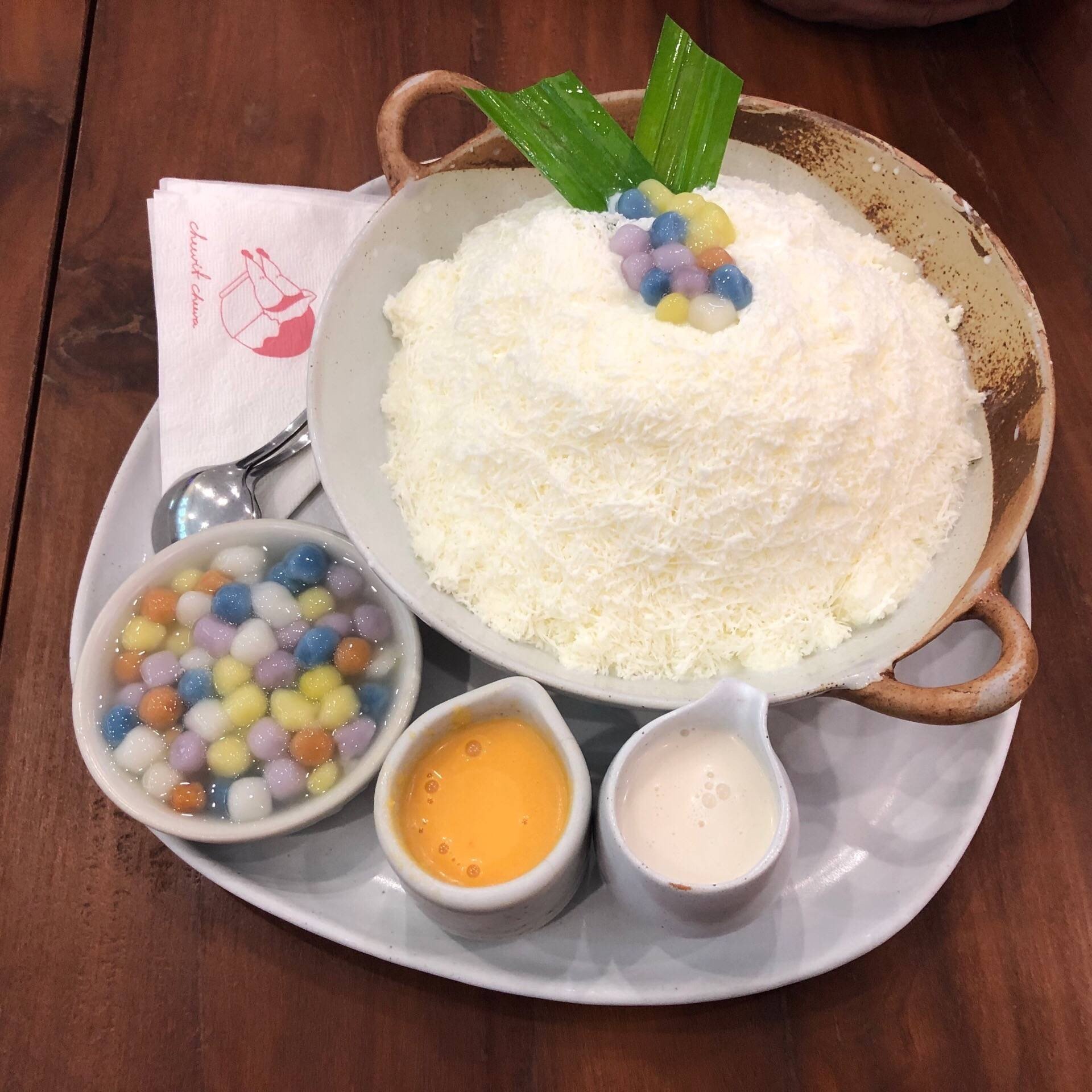 รีวิว Cheevit Cheeva Mega bangna - บัวลอยบิงซูไข่เค็มงานดีหาทานยากมา ...