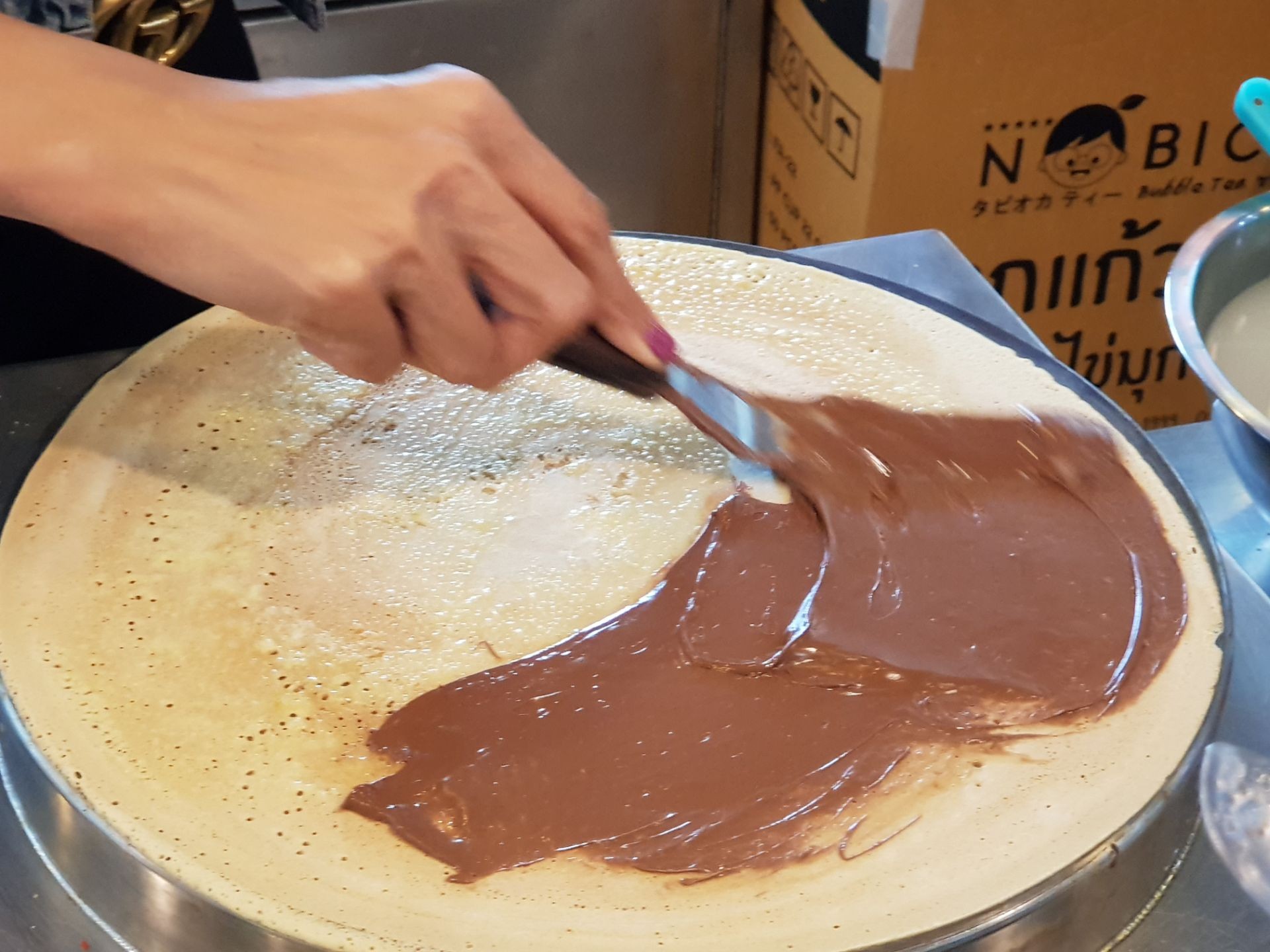 รีวิว Freshy Crepe Union mall ชั้น 2 - เครปนูเทลล่ากล้วยหอมของร้านเฟรซชี่ ยูเนี่ยนมอล์ล - แป้ง ...