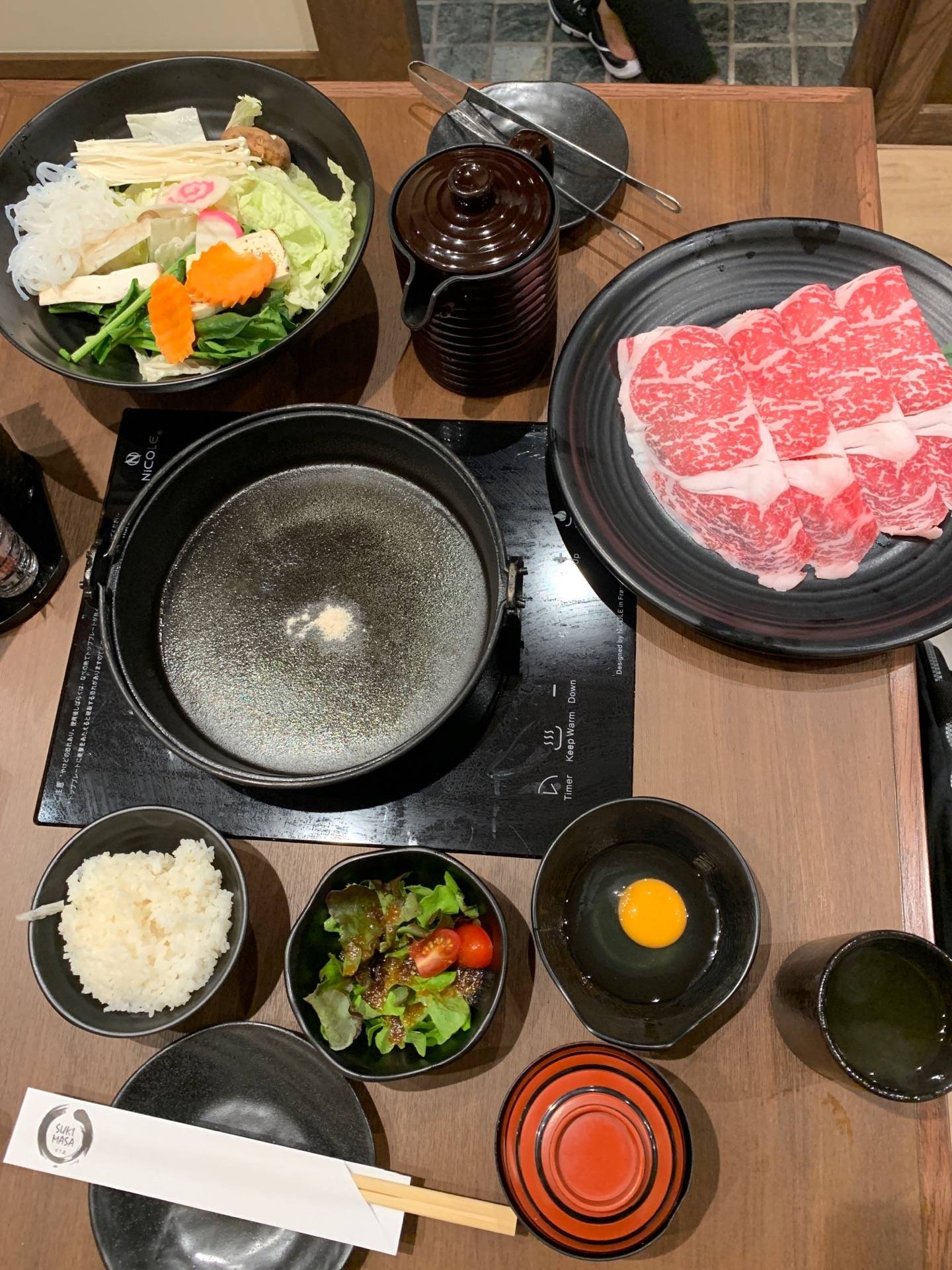 Wagyu Beef A4 Sukiyaki Set ร้าน SUKI MASA Siam Paragon