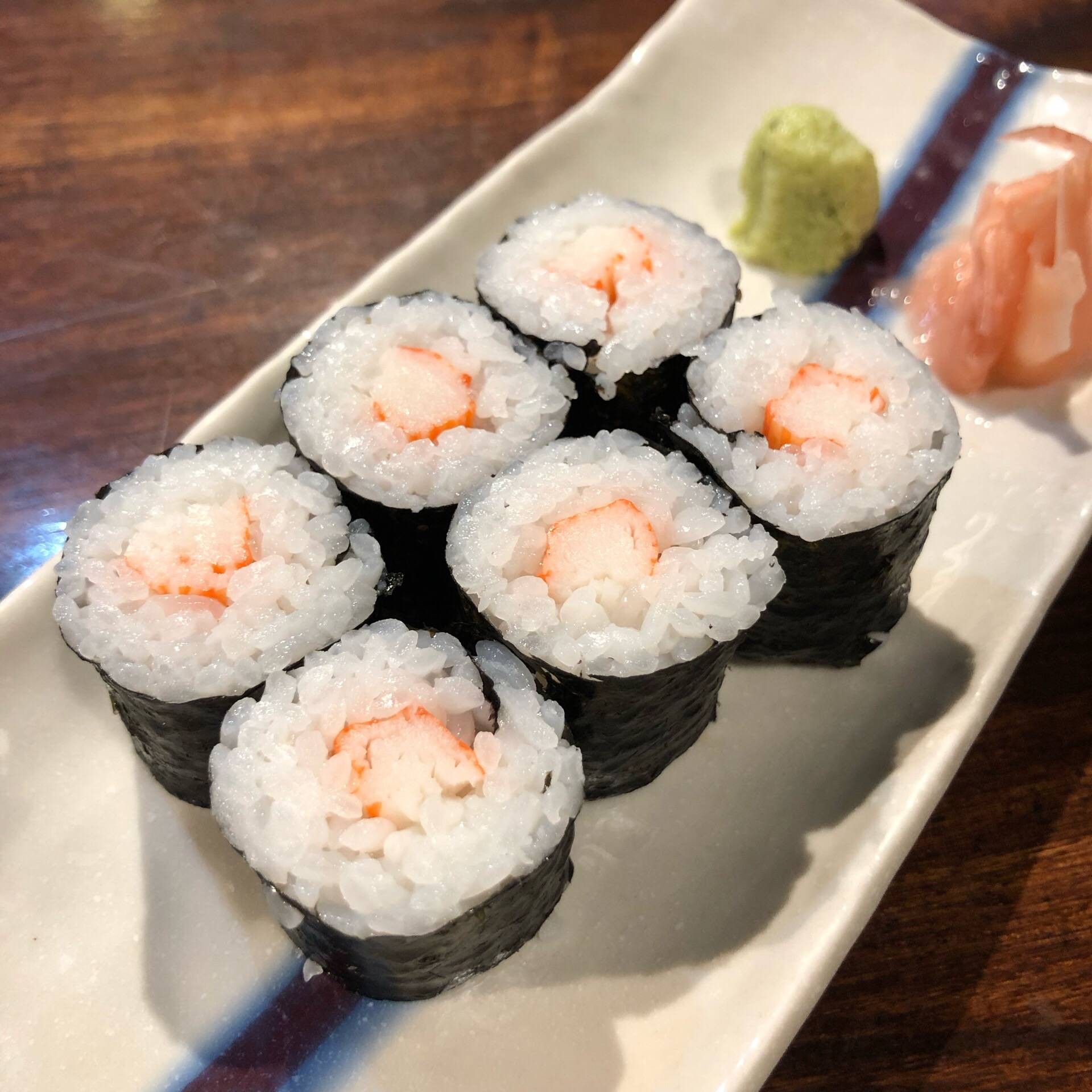 ปูอัดมากิ (Crab Stick Rolls) ร้าน Sasuke Izakaya Udomsuk