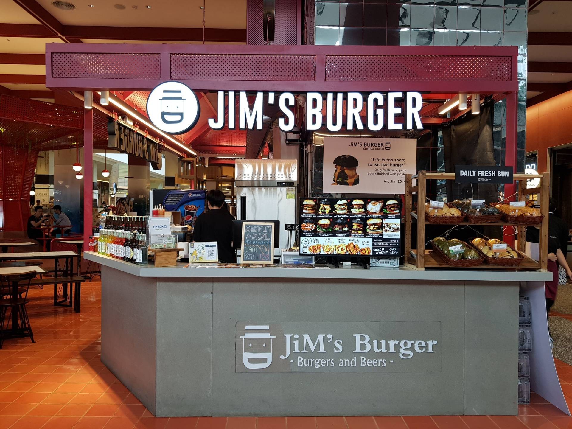 รีวิว JIM's Burgers & Beers centralwOrld - Burger ร้านโปรดมาเปิดที่ ...