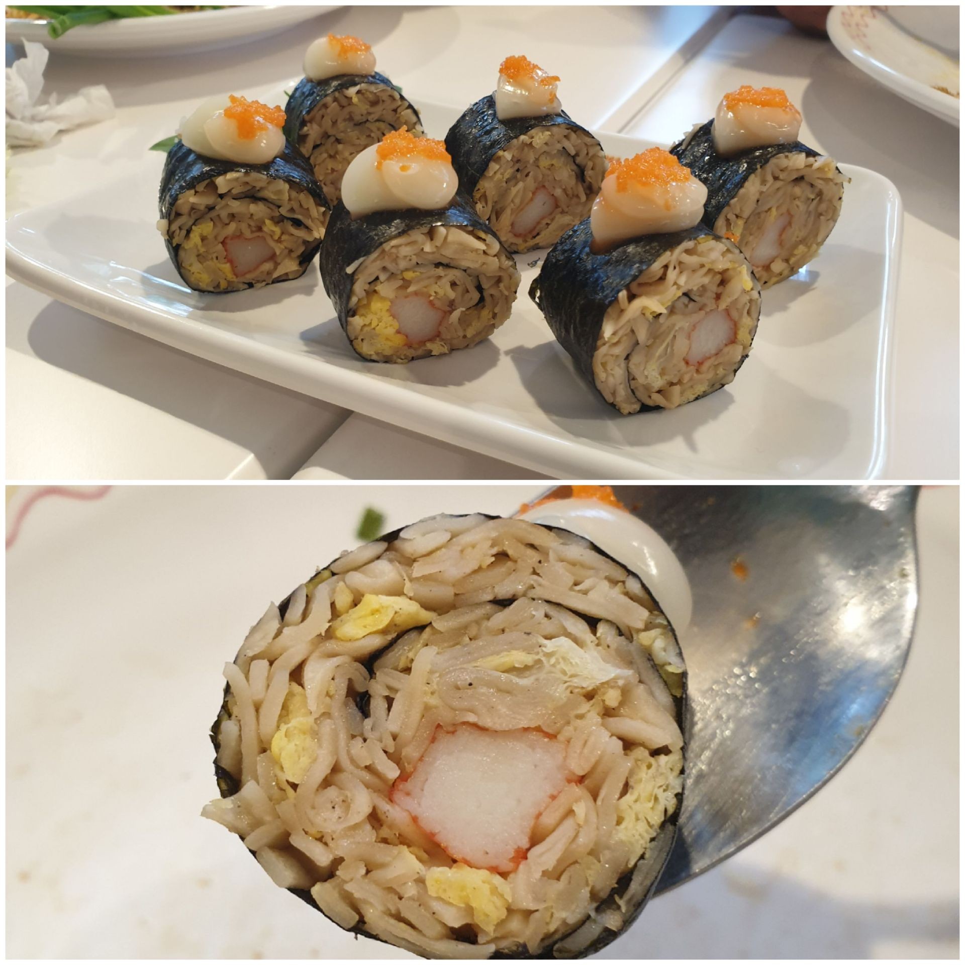 ซูชิควิกเทอเรส • หอมสาหร่ายรอบนอก ไส้ใช้ได้อยู่ ร้าน Quick Terrace ปั๊มปตท.บายพาส ชลบุรี