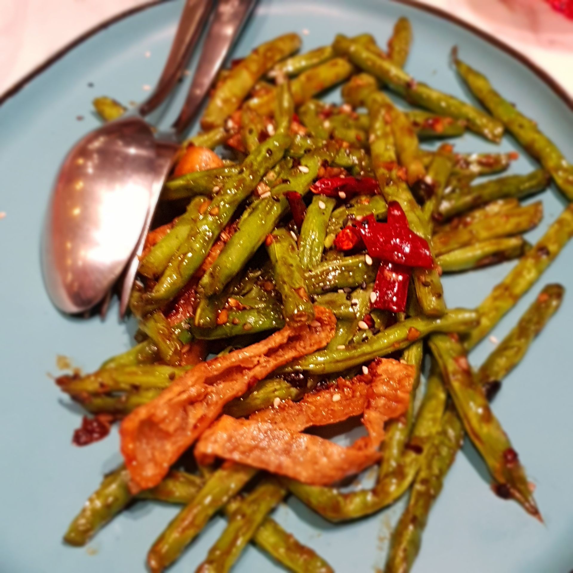 ถั่วแขกผัดเต้าหู้ • อร่อย ร้าน Yào Restaurant โรงแรม แบงค็อก แมริออท ...