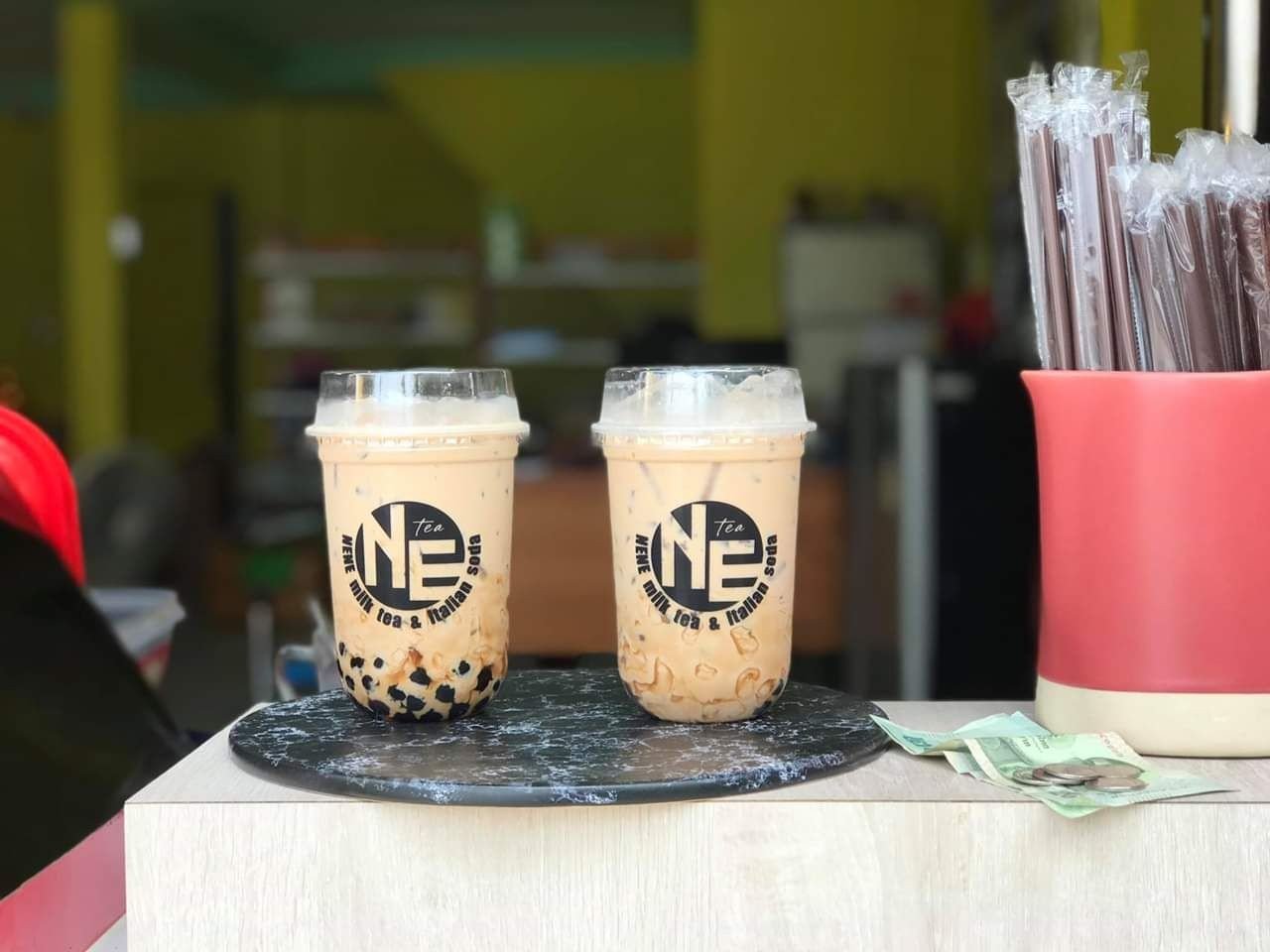 [รีวิว] ร้าน NENE Milk Tea ชานมไข่มุก สาขาบางละมาด | เมนูแนะนำ รูปภาพ ราคา