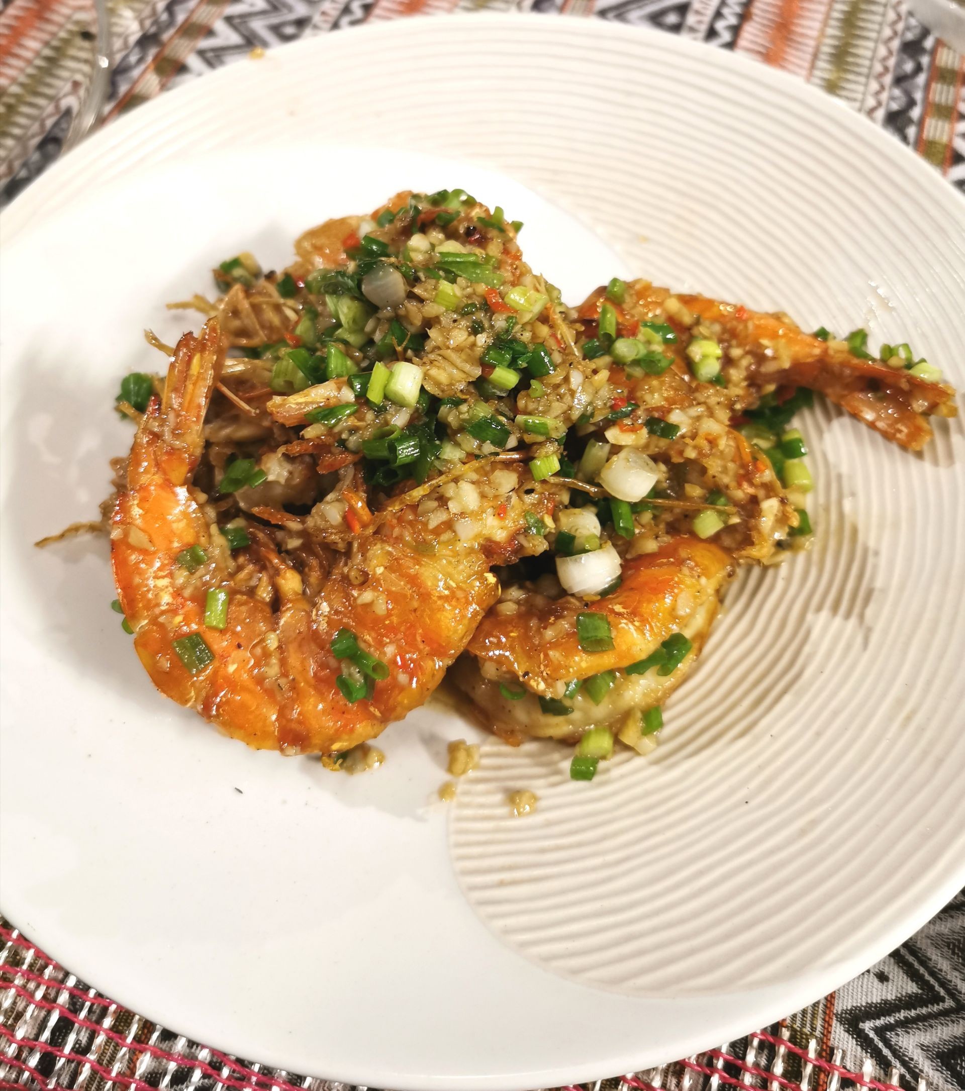 กุ้งผัดพริกเกลือ ร้าน Food For You By Chef Tutu