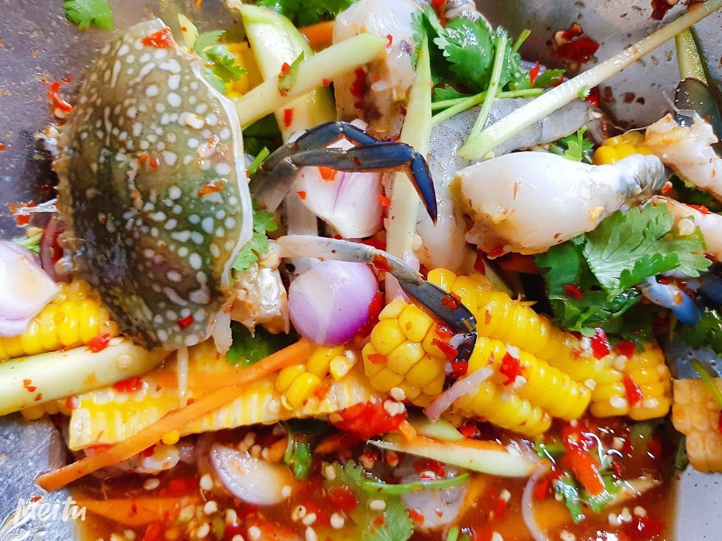 รีวิว ยำปูม้าสุราษฎร์ฯ - ยำปูม้าอร่อยมาก สด สะอาด รสชาติแซ่บสมคำล่ำลือ ...