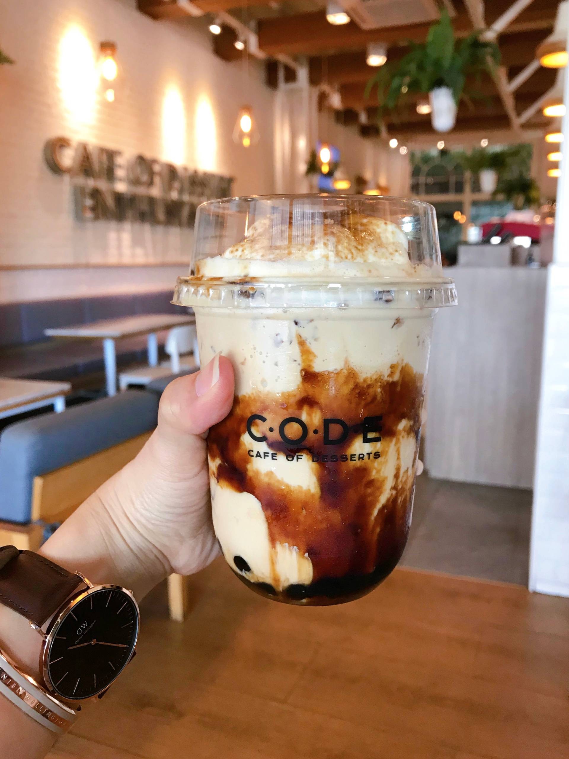 รีวิว Code Cafe Of Dessert Enthusiast เซนทรัลพระราม 9 - ชานมไข่มุกแบบ ...