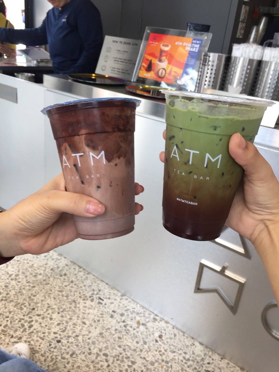 รีวิว ATM Tea Bar (เอทีเอ็มทีบาร์) สยามสแควร์ - ATM Tea Bar ร้านชานม ...