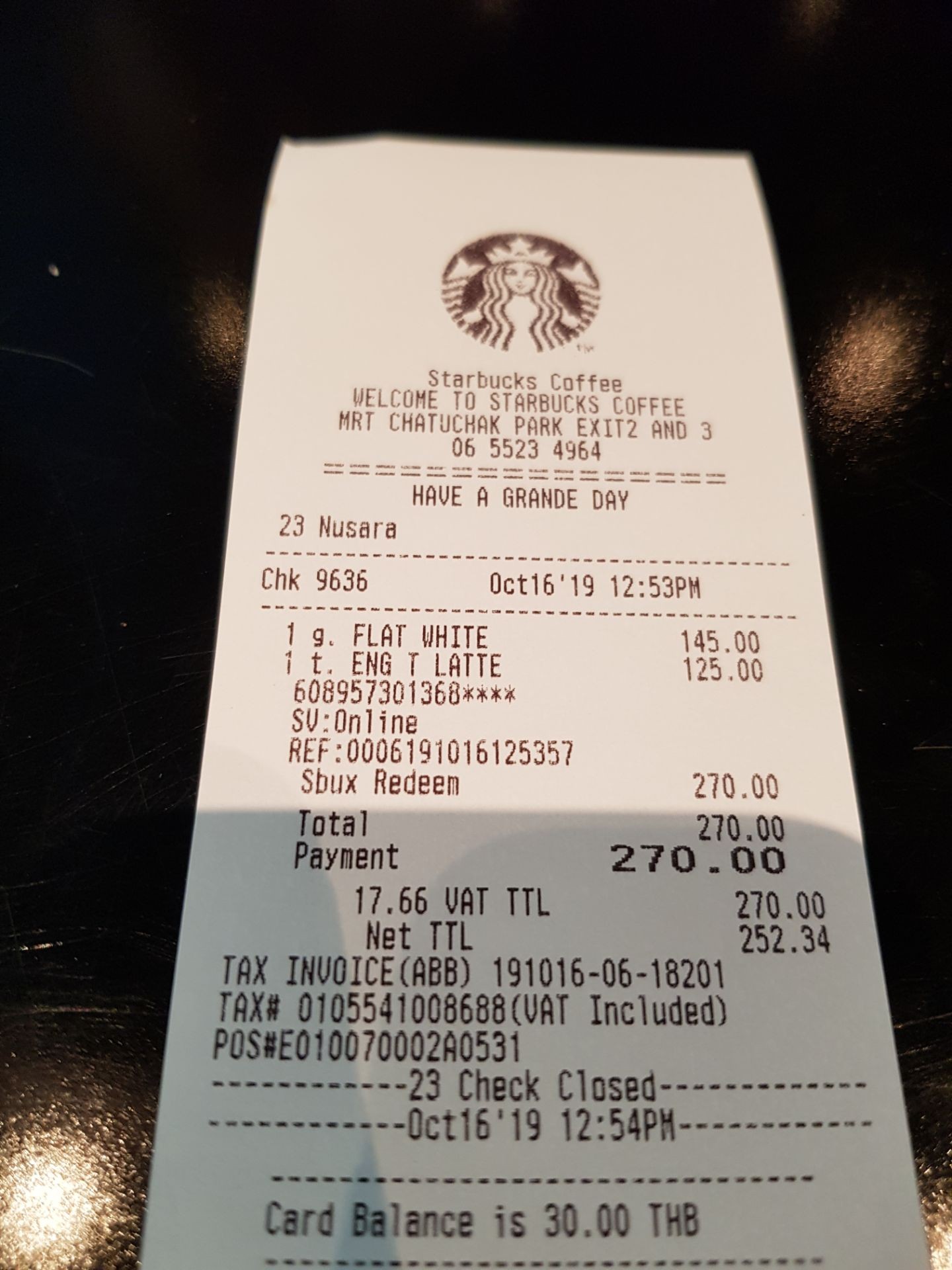 รีวิว Starbucks MRT Chatuchak Park Exit2 and 3 - ช่วงนี้เค้ารณรงค์ ลดโลกร้อนกันกระหึ่ม แต่ไฉยแมง ...