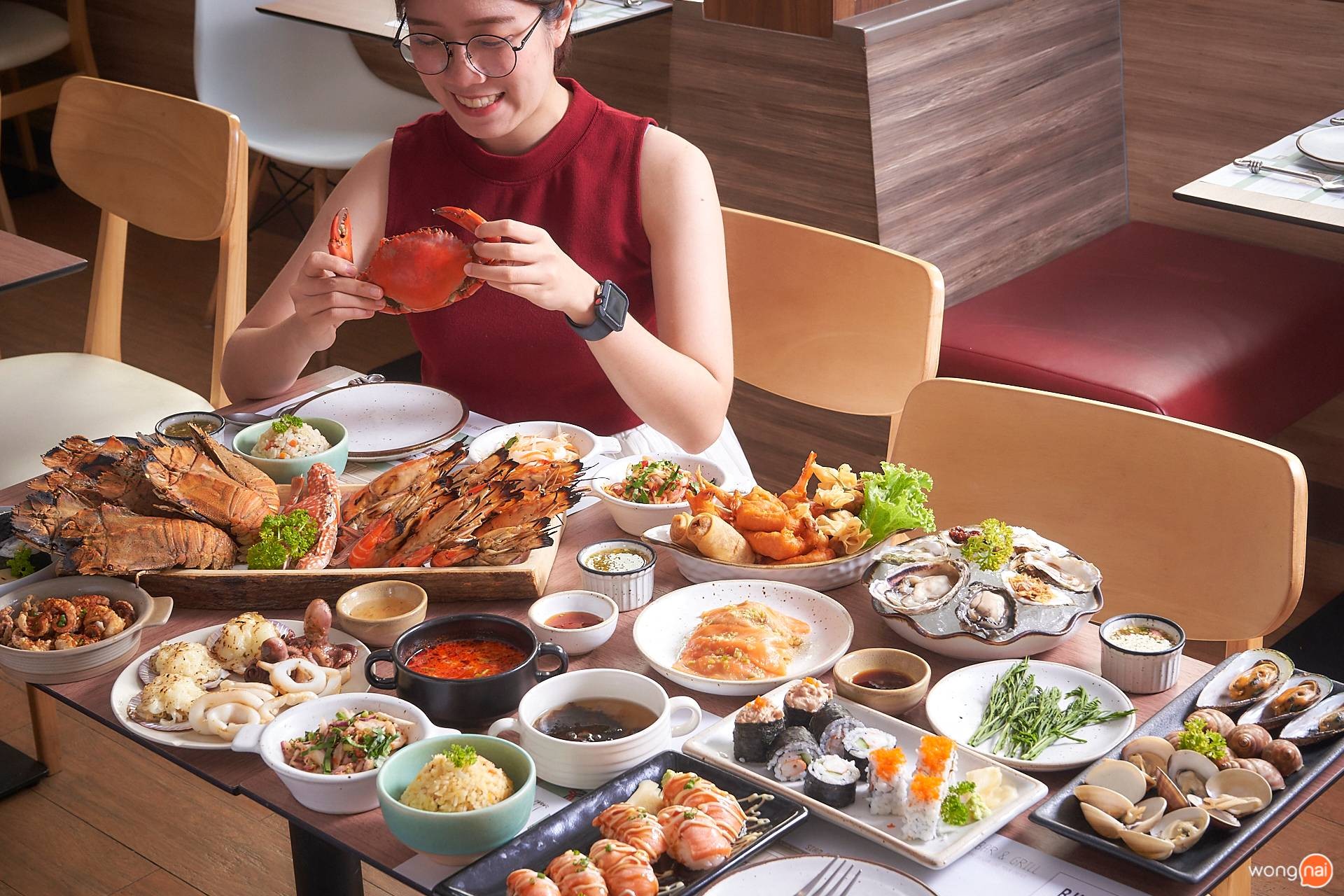 Burn Whale ร้านบุฟเฟ่ต์อาหารทะเลกลางสยาม 699.- Net หลัง 20.15!