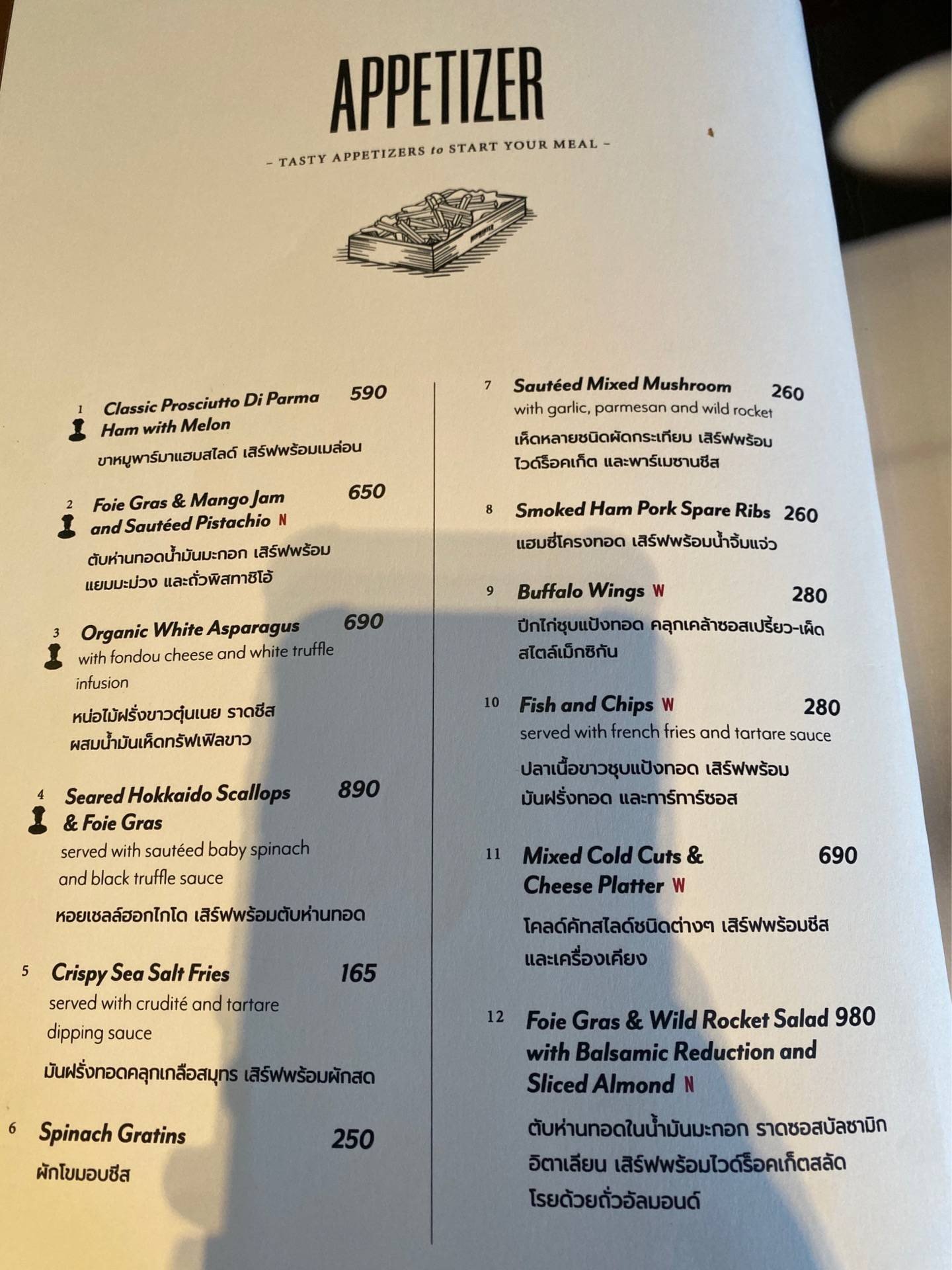 Menu ร้าน Midwinter Green