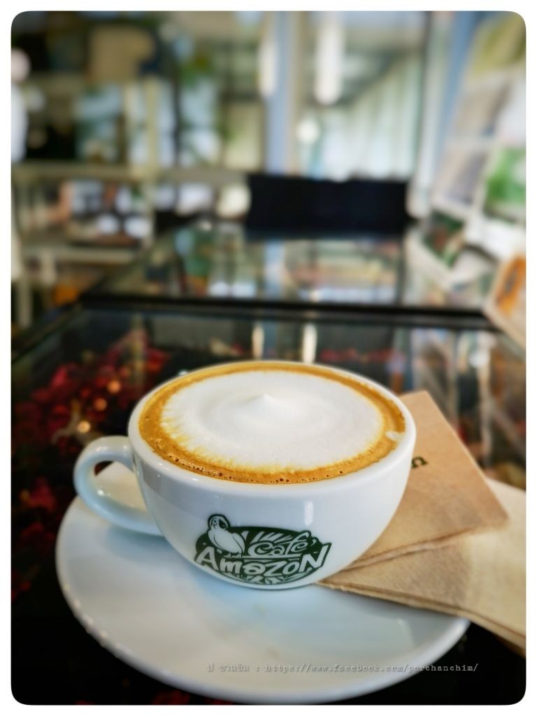 รีวิว Café Amazon - CD77 ปตท.บจก.เพชรราชพฤกษ์ปิโตรเลียม - กาแฟกินได้ หาง่าย ที่จอดรถสบาย บรรยากาศดี