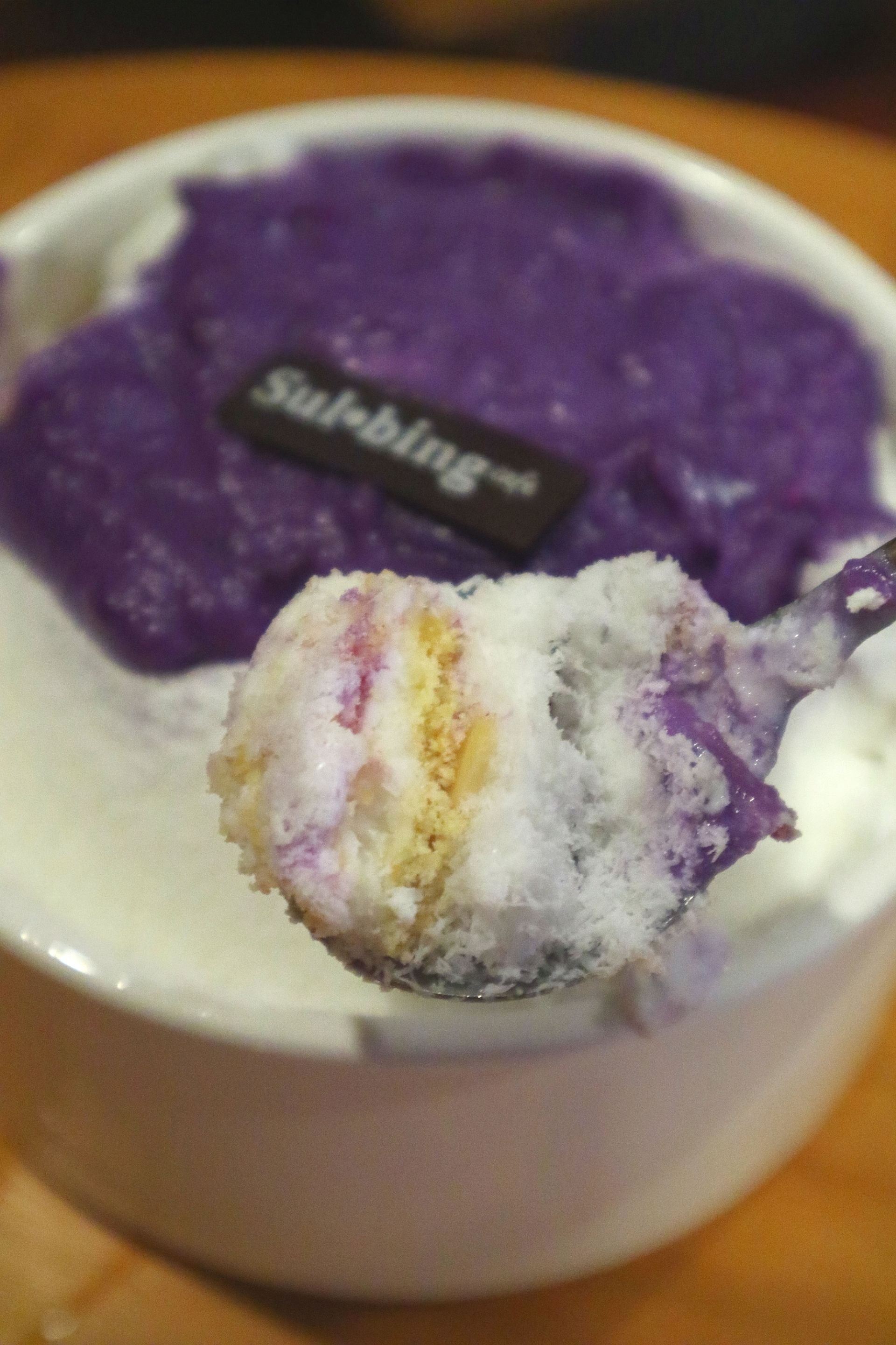Purple Sweet Potato Sulbing ร้าน Sulbing Korean Dessert Cafe สุขุมวิท ...