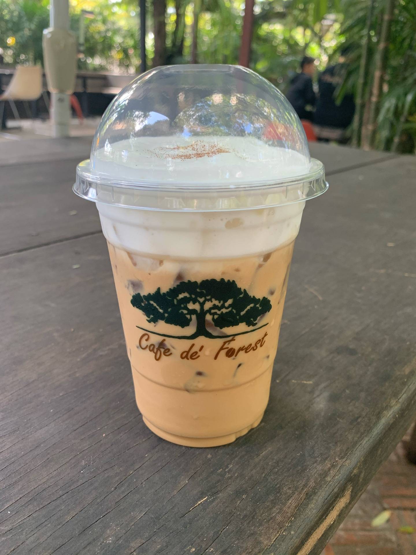 คาปูชิโน่เย็น ร้าน Cafe de' Forest สำนักงานป่าไม้ - Wongnai