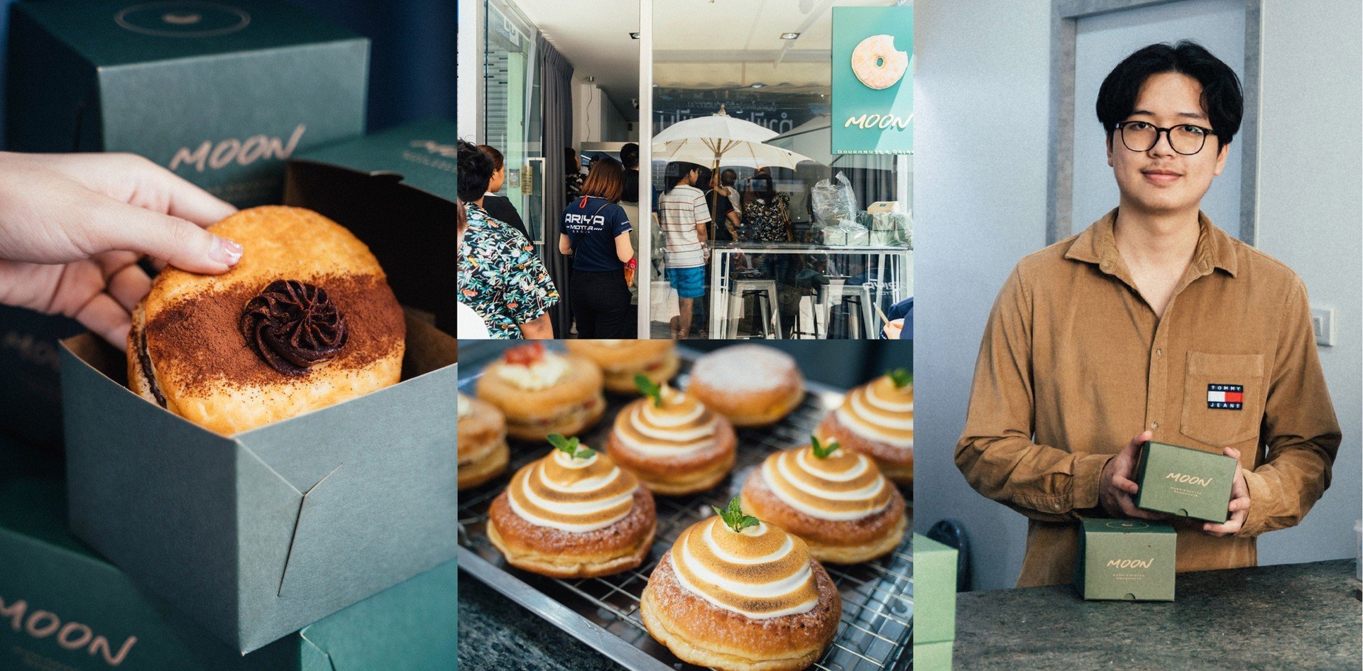 ‘MOON Doughnuts & Drinks’ ร้านโดนัทหาดใหญ่ สูตรพิเศษอยากกินต้องต่อคิว!