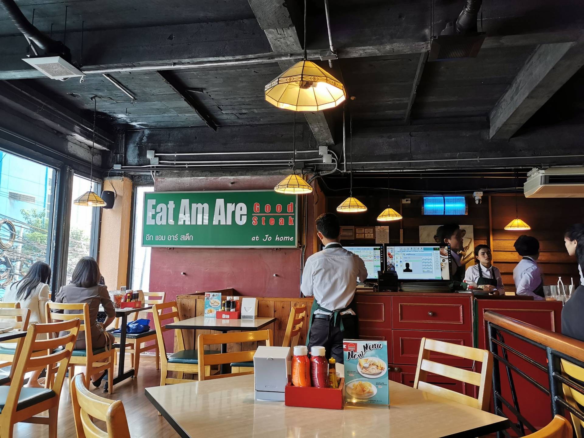 รีวิว Eat Am Are รางน้ำ - อาหารฝรั่งจานด่วน