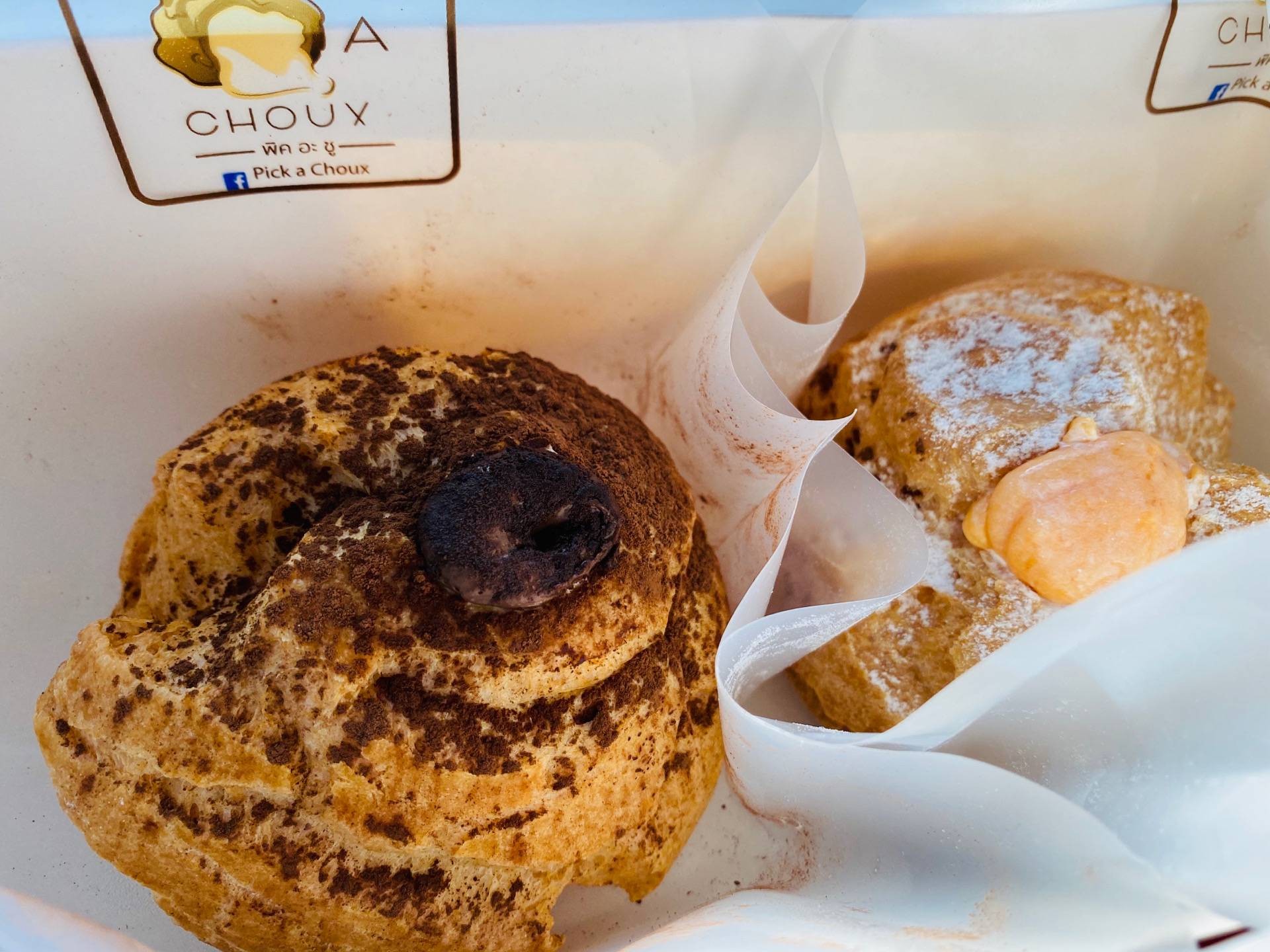 รีวิว Pick a choux สาขาพัฒนาการ - สั่งLine Manมากับโปรซื้อ3ชิ้นแถม1ชิ้น