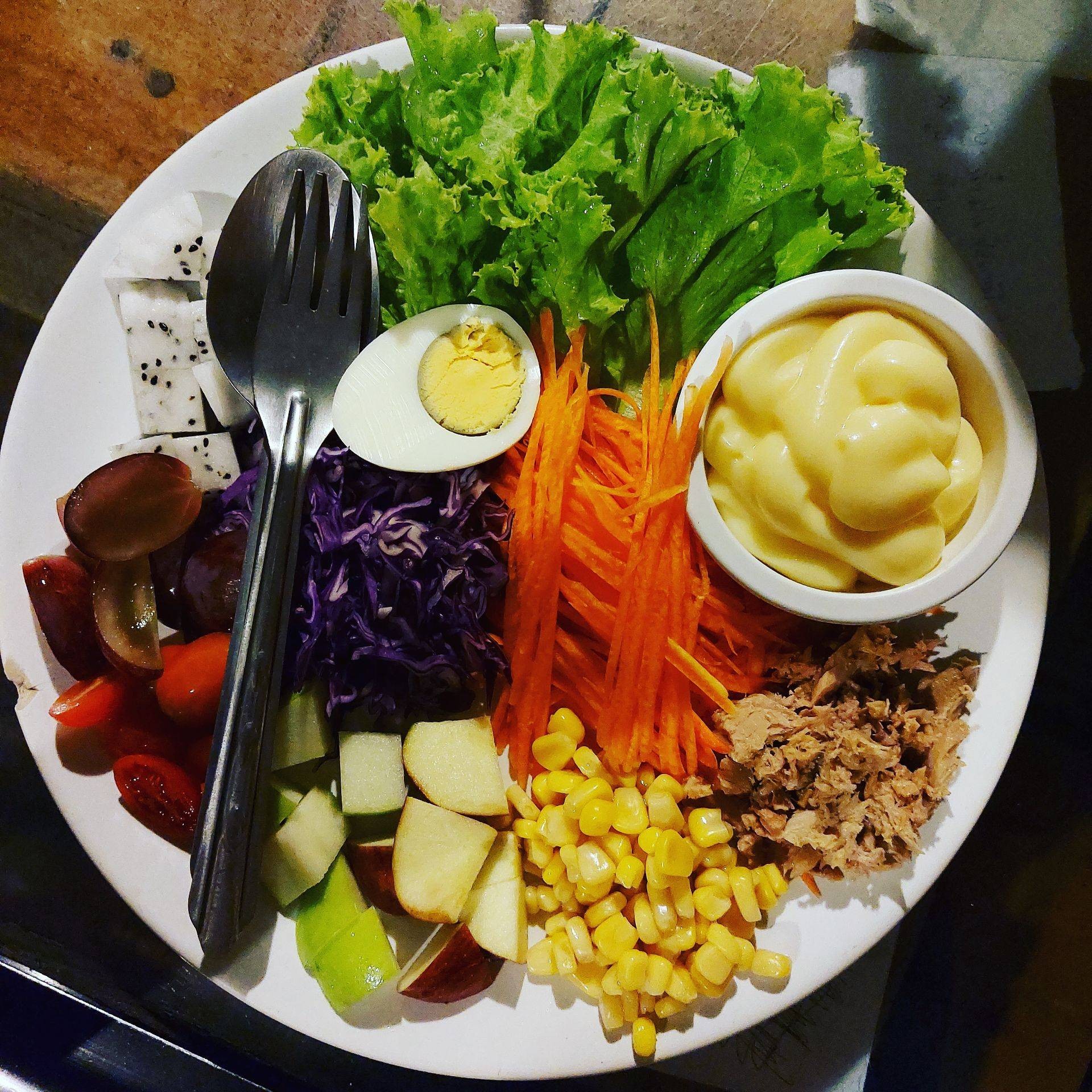 รีวิว Cha-Chak Forseen - สลัดผักในร้านชาชัก