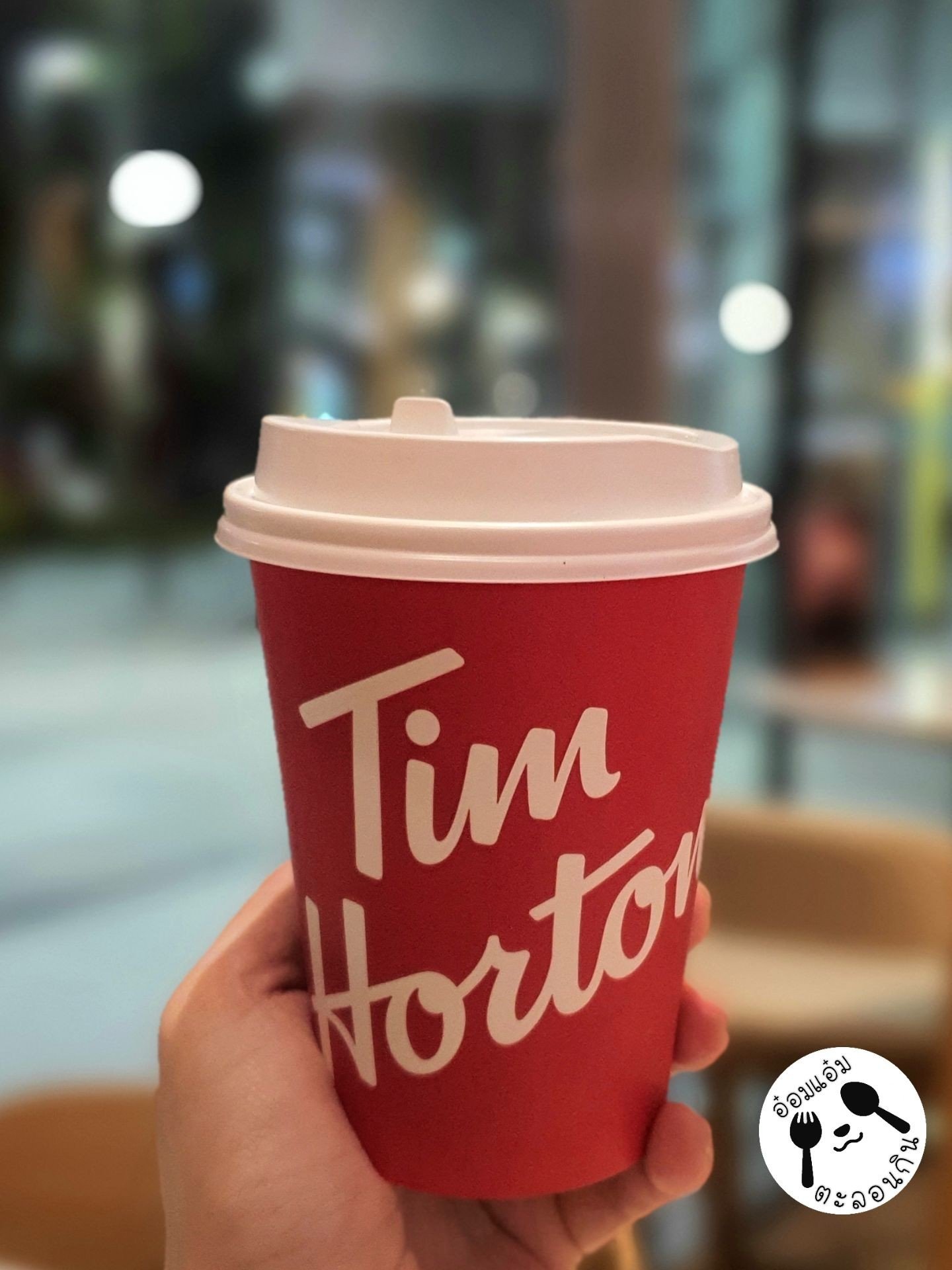 Hot Dark Chocolate (12 oz) ร้าน Tim Hortons สามย่าน มิตรทาวน์