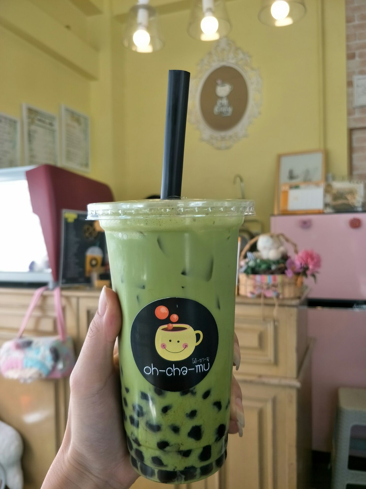 รีวิว Oh cha mu - มาลองของใหม่ ชาเขียวนมไข่มุกอร่อยมากคะ