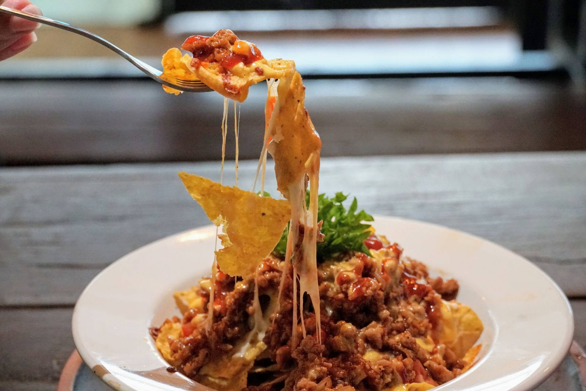 Nacho Special Pork ร้าน JIM's Burgers & Beers เสนานิคม - Wongnai