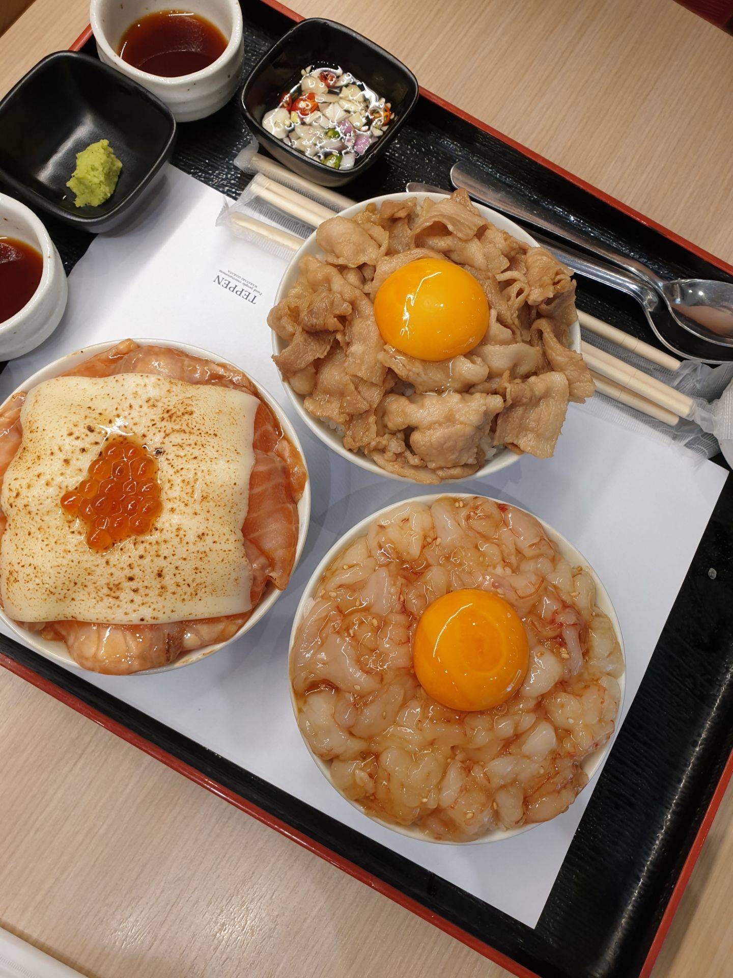 Ebi Aburi Don ร้าน Omakase Don by Teppen DONKI MALL - Wongnai