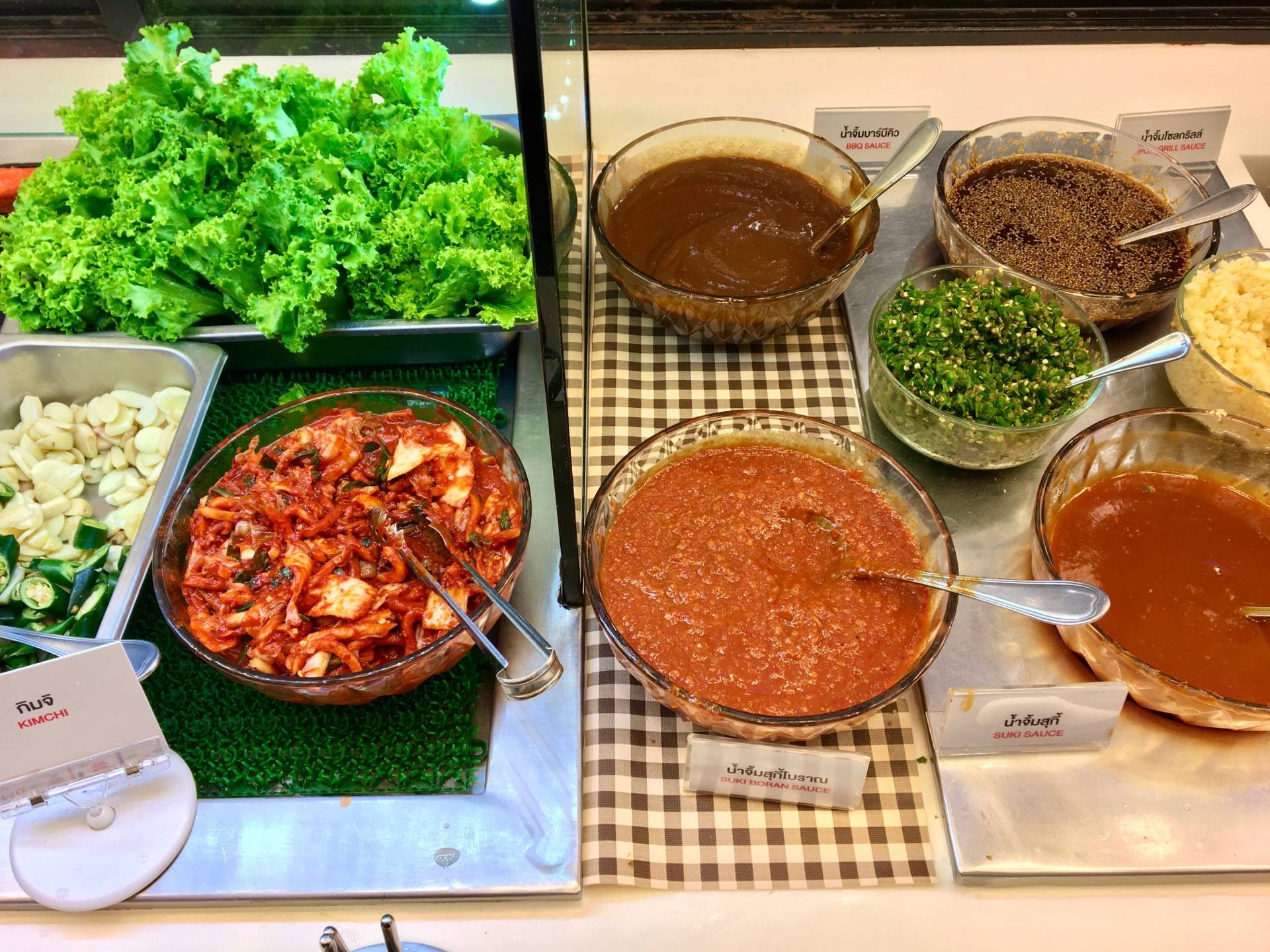 กิมจิ ร้าน Sukishi Buffet เซ็นทรัลปิ่นเกล้า ชั้น 5