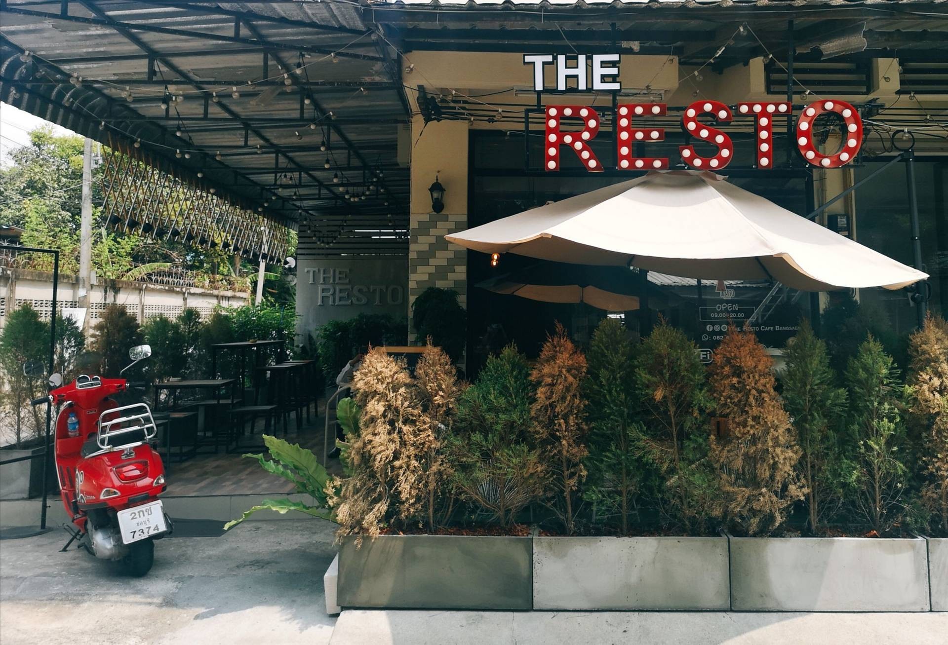 รีวิว The resto cafe - คาเฟ่เปิดใหม่ มินิม๊อลลลล - Wongnai