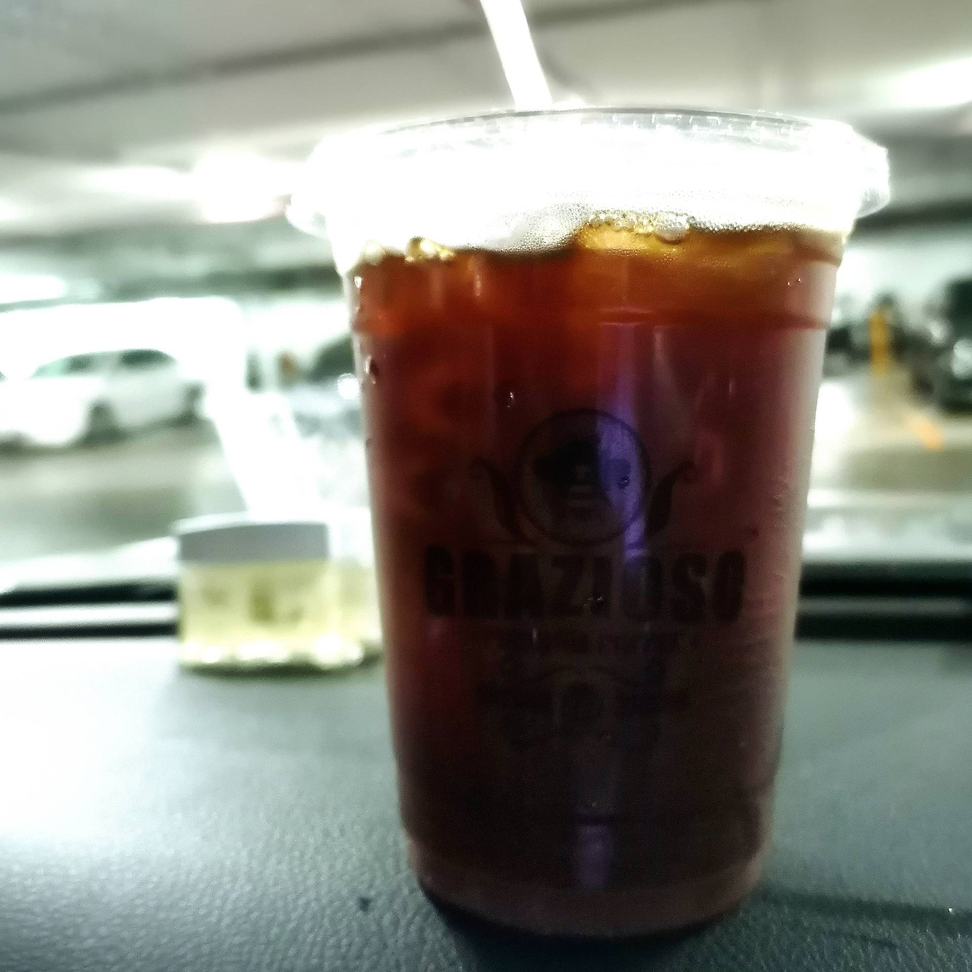 Iced Americano (double shot) ร้าน G Cafe by Grazioso Coffee โรงพยาบาล ...