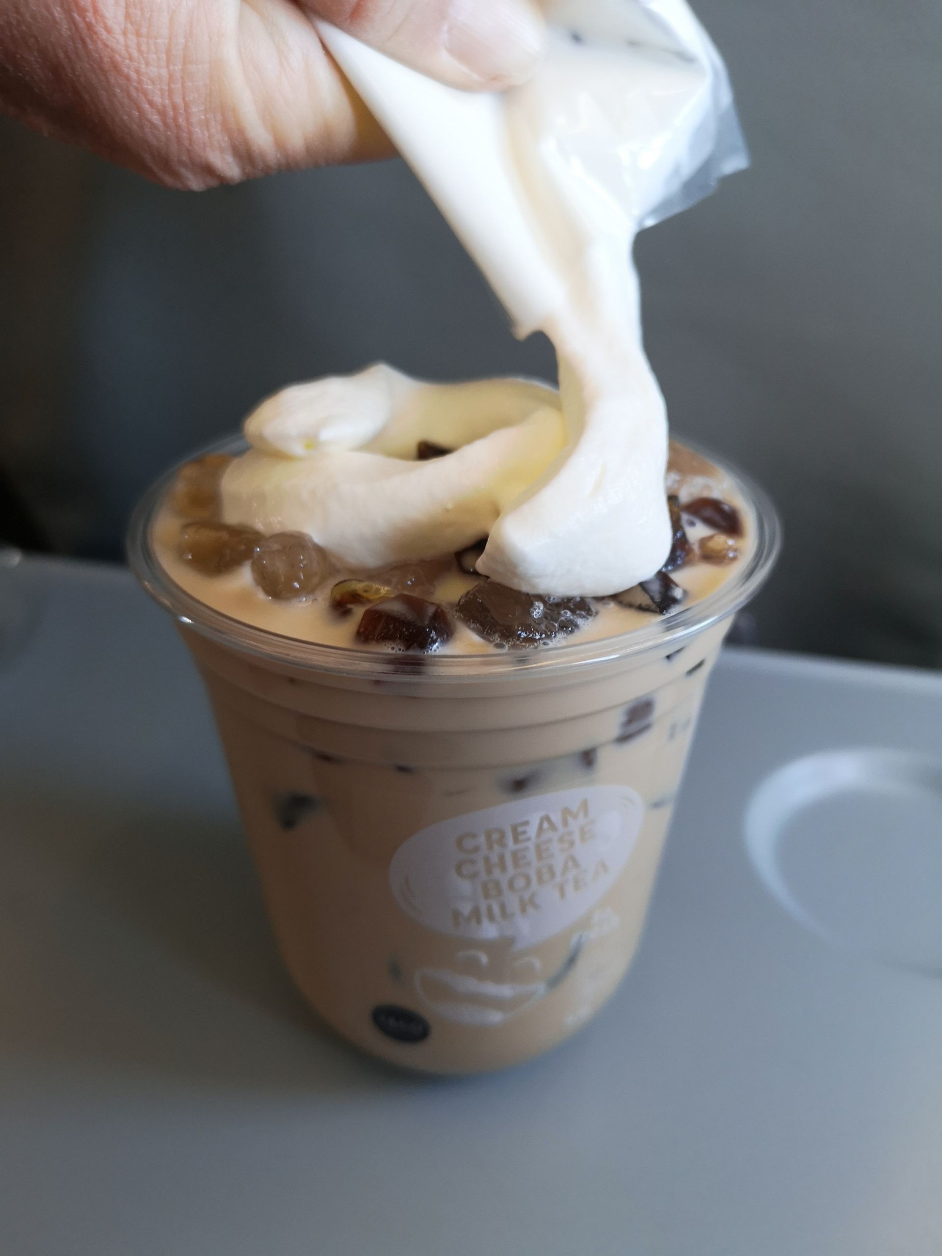 Cream Cheese Boba Milk Tea ร้าน Air Asia