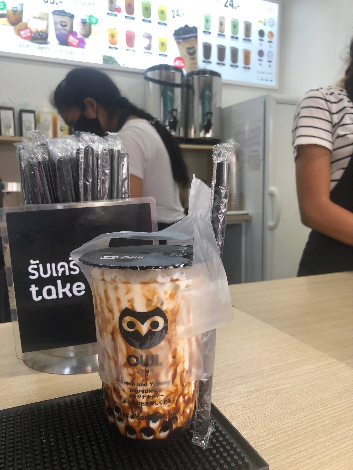 รูป OWL CHA สาขา วังหลัง - Wongnai