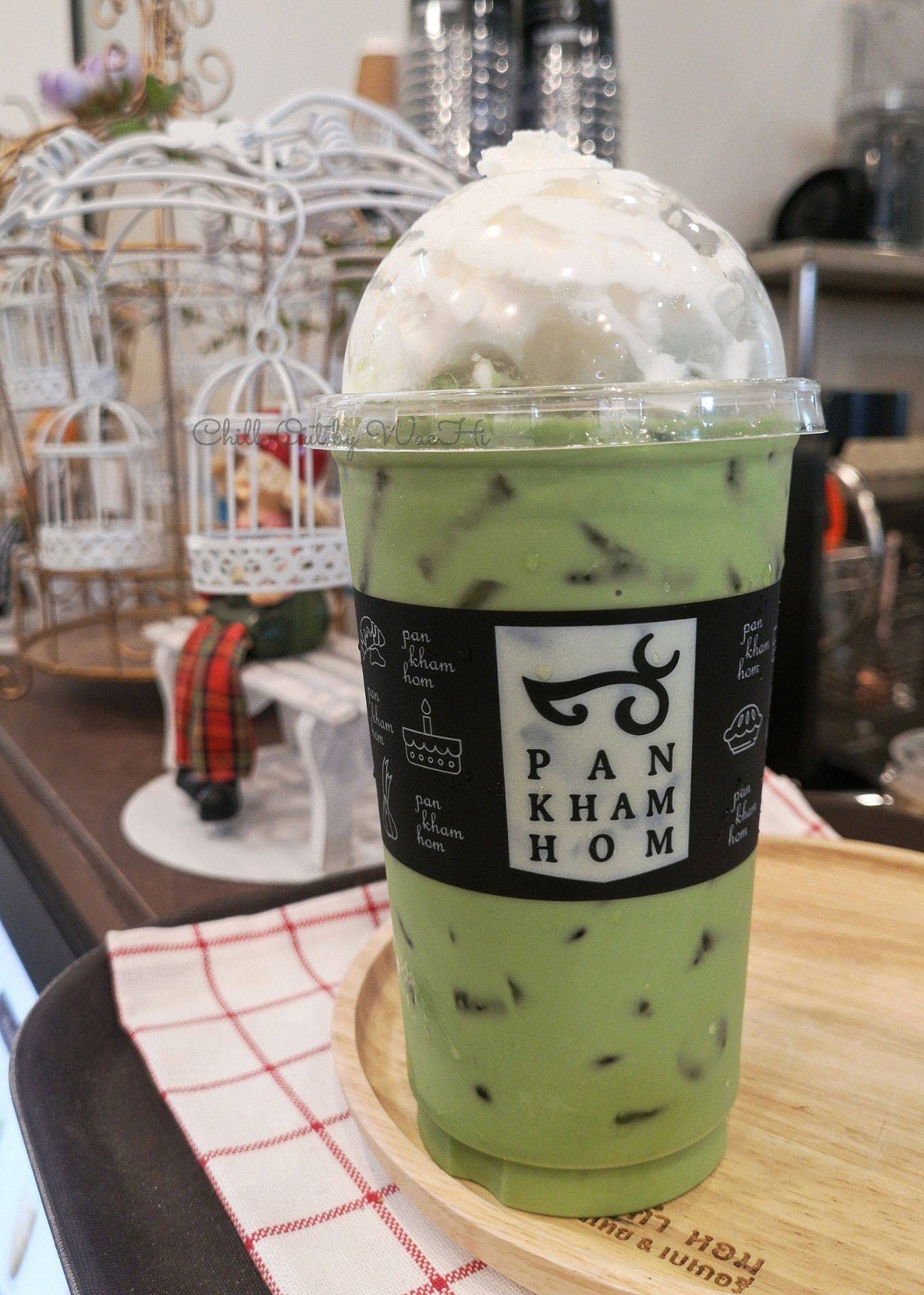 ชาเขียวเย็นคีโต • ราคา 65 บาท ร้าน ปั้น คำ หอม โรบินสัน สุพรรณบุรี