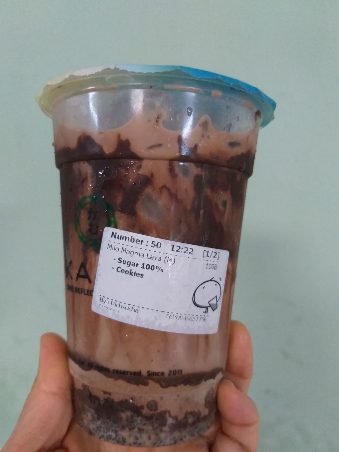 รีวิว Kamu Tea ชั้น4 Terminal 21 - Milo Magma Lava , Dalgona coconut ...