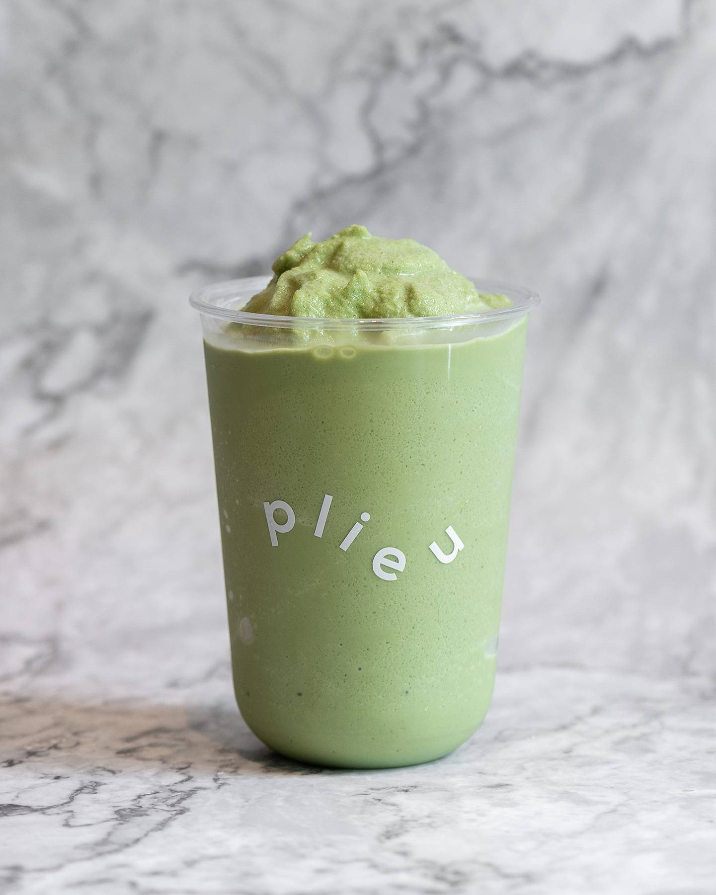 Matcha frappe • image ร้าน พริ้ว สนามบินน้ำ