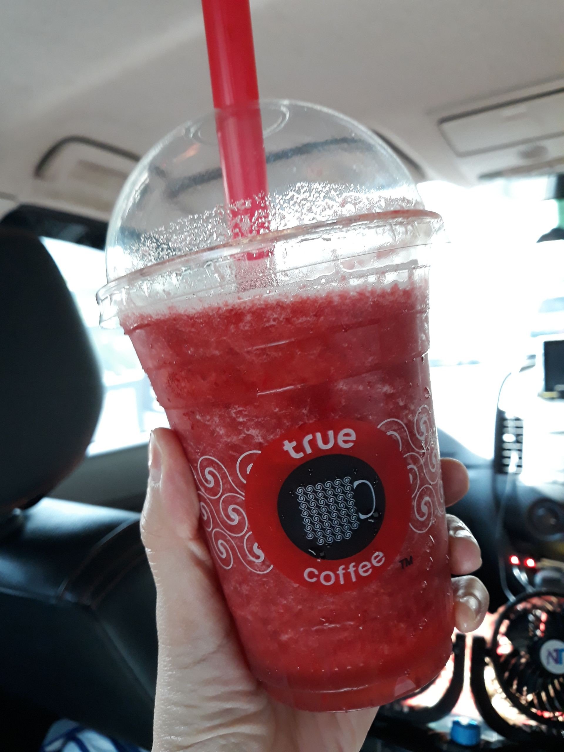 รีวิว True Coffee บิ๊กซี บางพลี - truecoffee สตอร์เบอร์รี่ปั่น - Wongnai