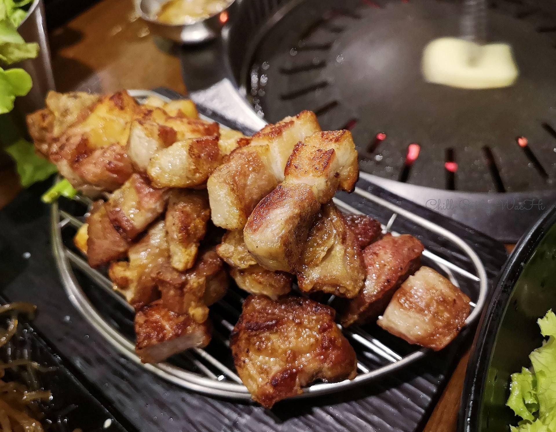 สามชั้น ร้าน Sookdal Premium Korean BBQ Bangkok