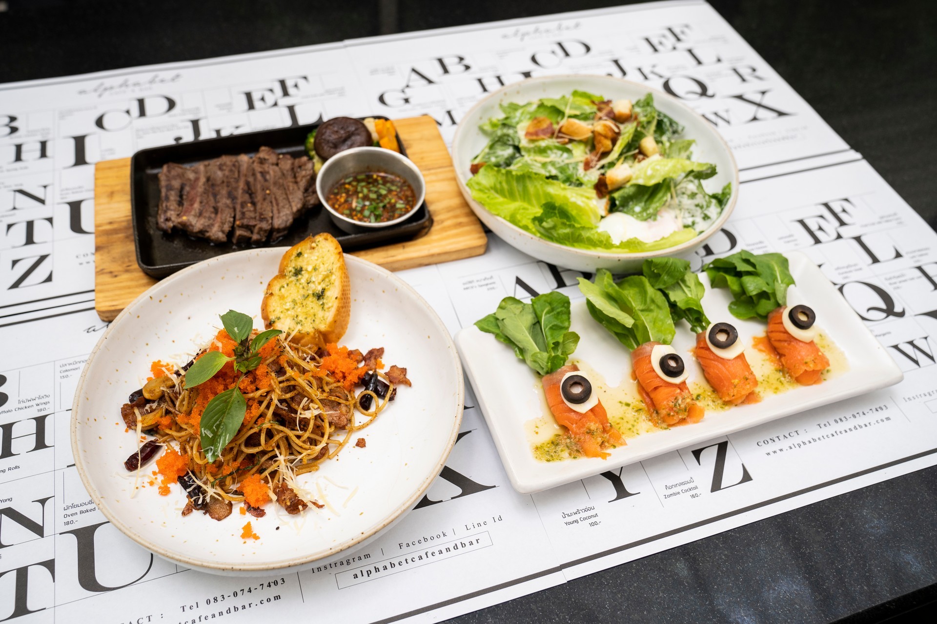 ดีลส่วนลดพิเศษร้าน Alphabet Cafe & Bar ชวนเพื่อนซื้อดีล อาหารฟิวชั่น ...