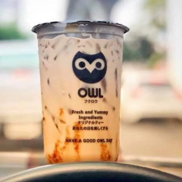 รีวิว Owl Cha ตราด (ตลาดโต้รุ่ง) - แนะนำชาไทยชีส อร๊อยยยม๊ากก